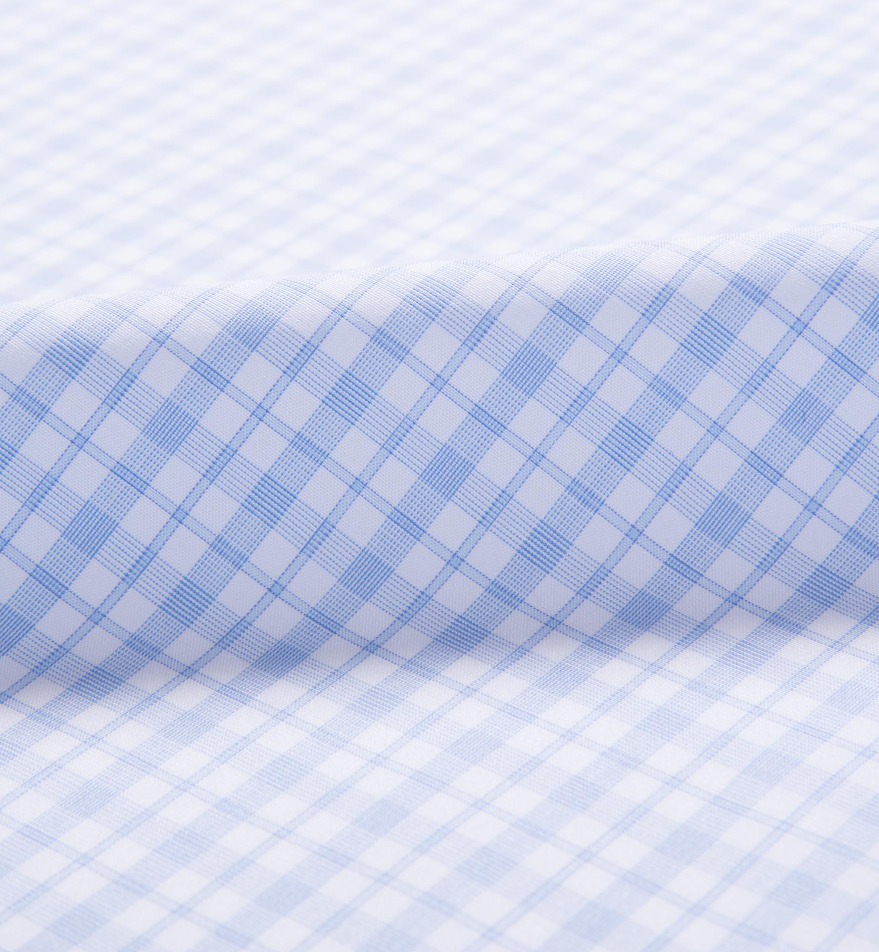 Novara Light Blue Check Shirts by Proper Cloth