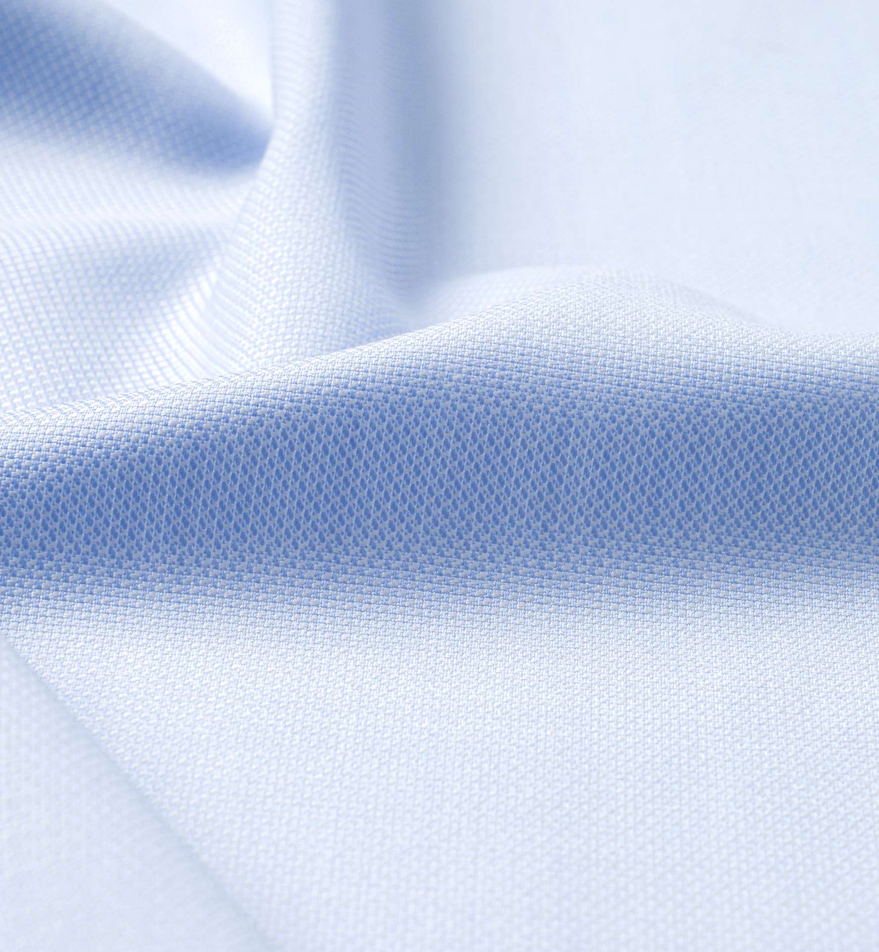 Reda Light Blue Royal Oxford Merino Wool Shirts by Proper Cloth