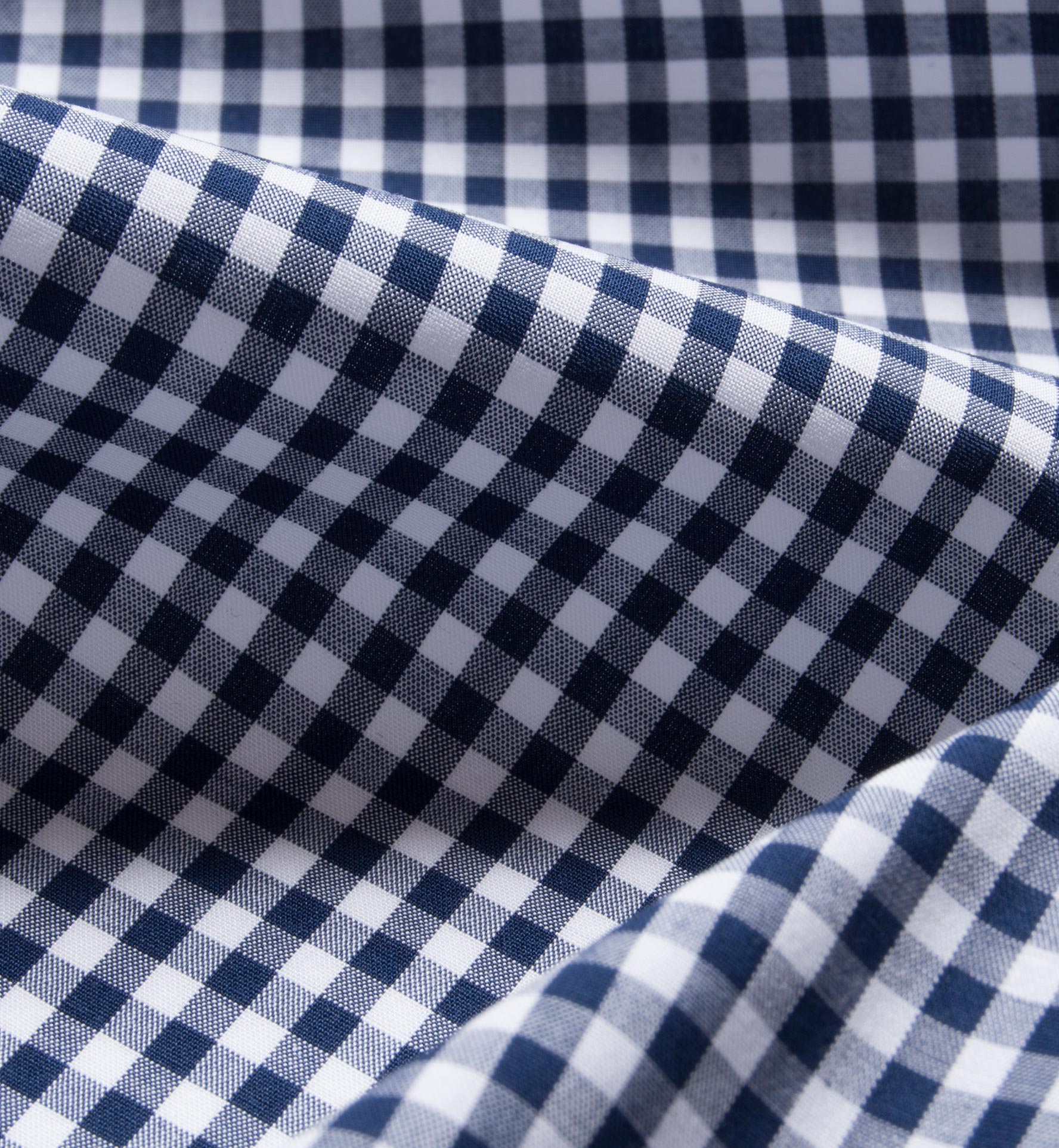 Medium Navy Gingham Shirts by Proper Cloth