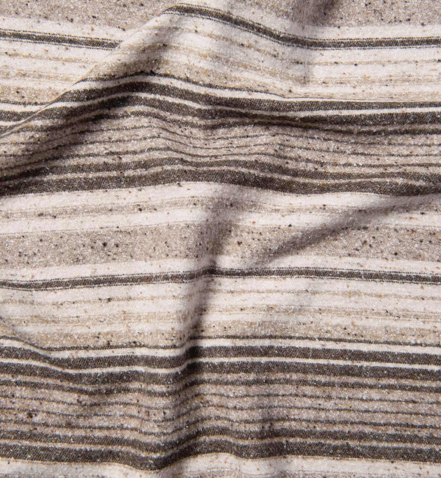 Japanese Beige Blanket Stripe Shirts by Proper Cloth