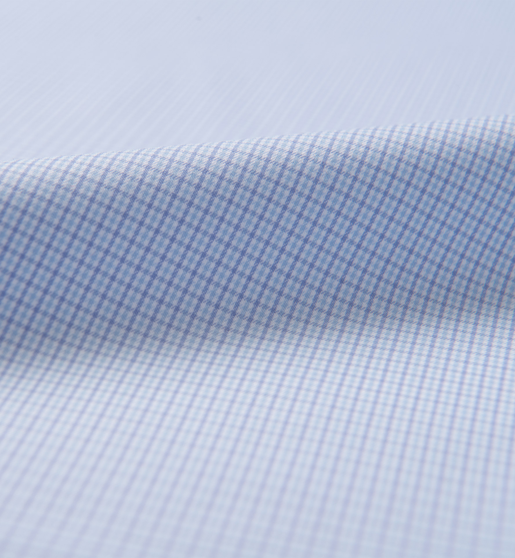 Performance Light Blue and Lavender Micro Check Shirts by Proper Cloth