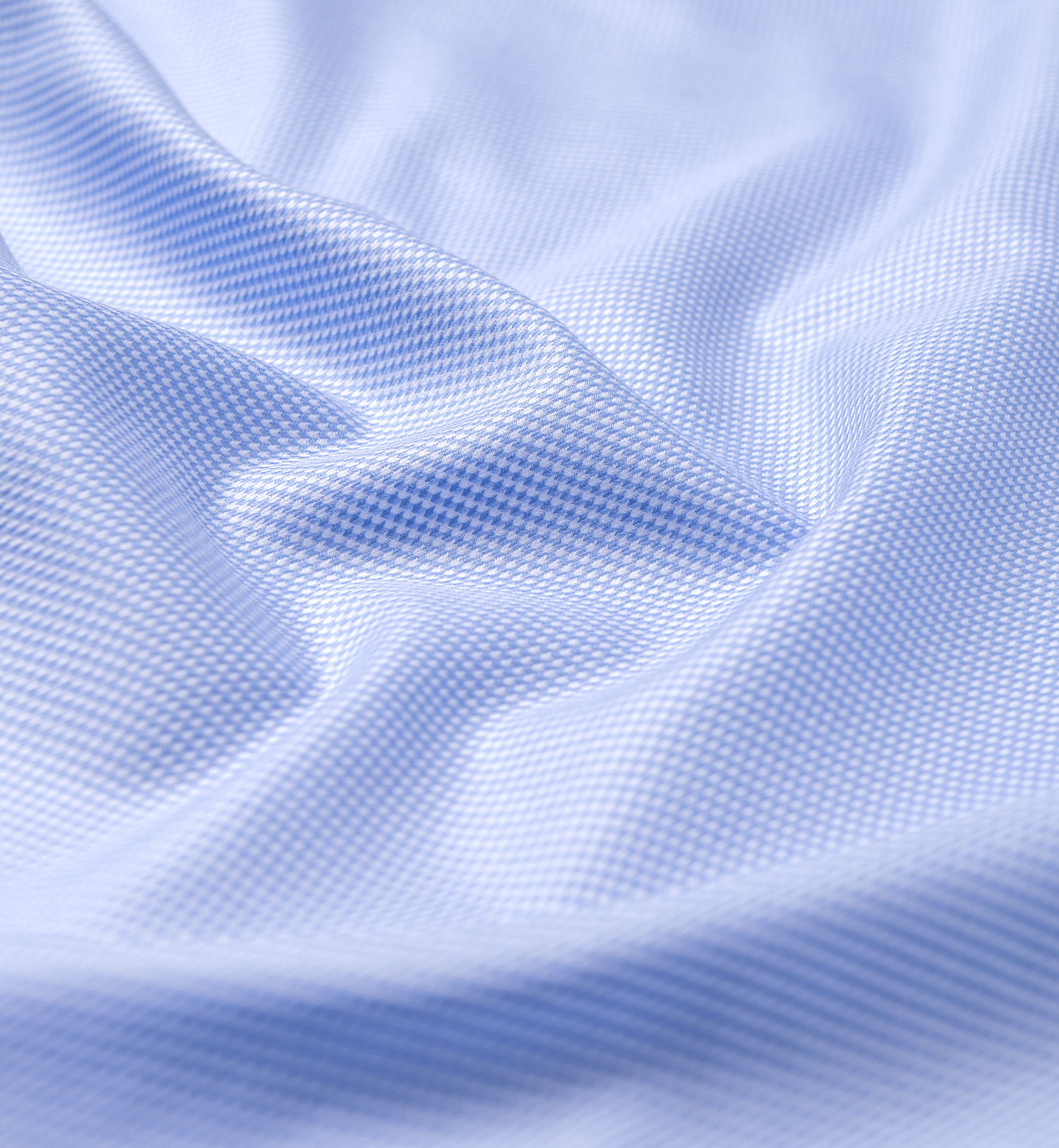 Non-Iron Light Blue Micro Houndstooth Shirts by Proper Cloth