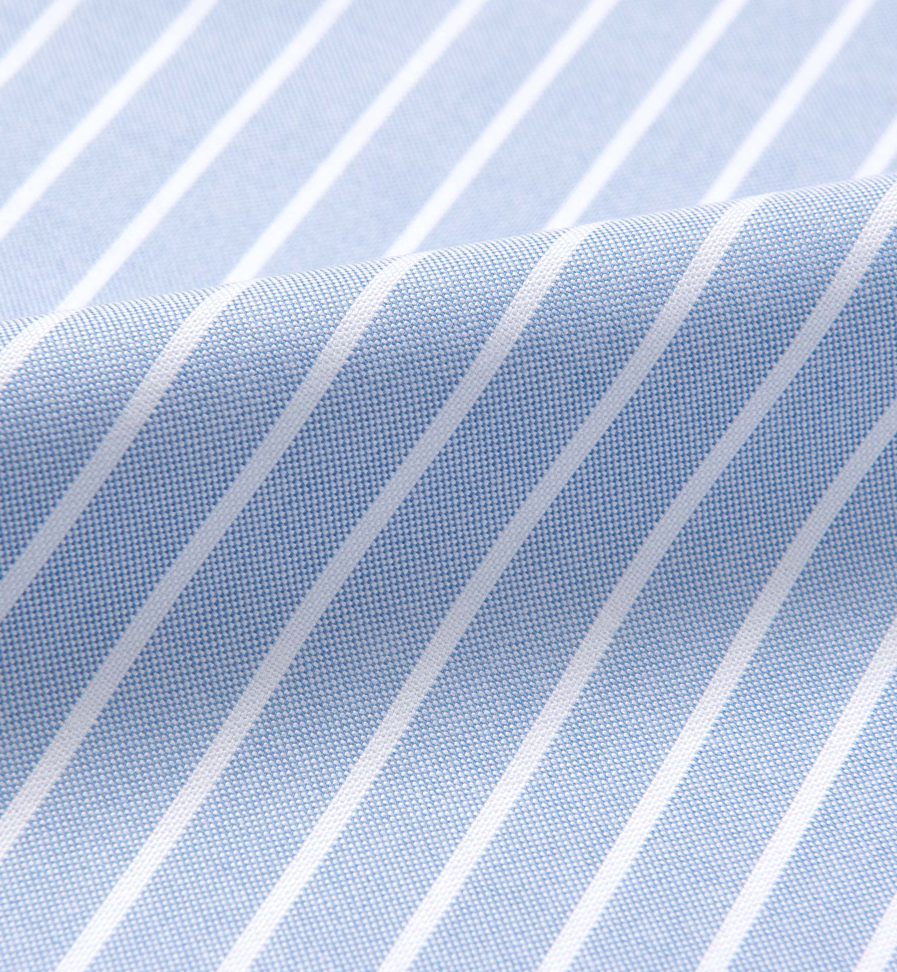 Blue Wide Stripe Oxford Cloth Shirts by Proper Cloth
