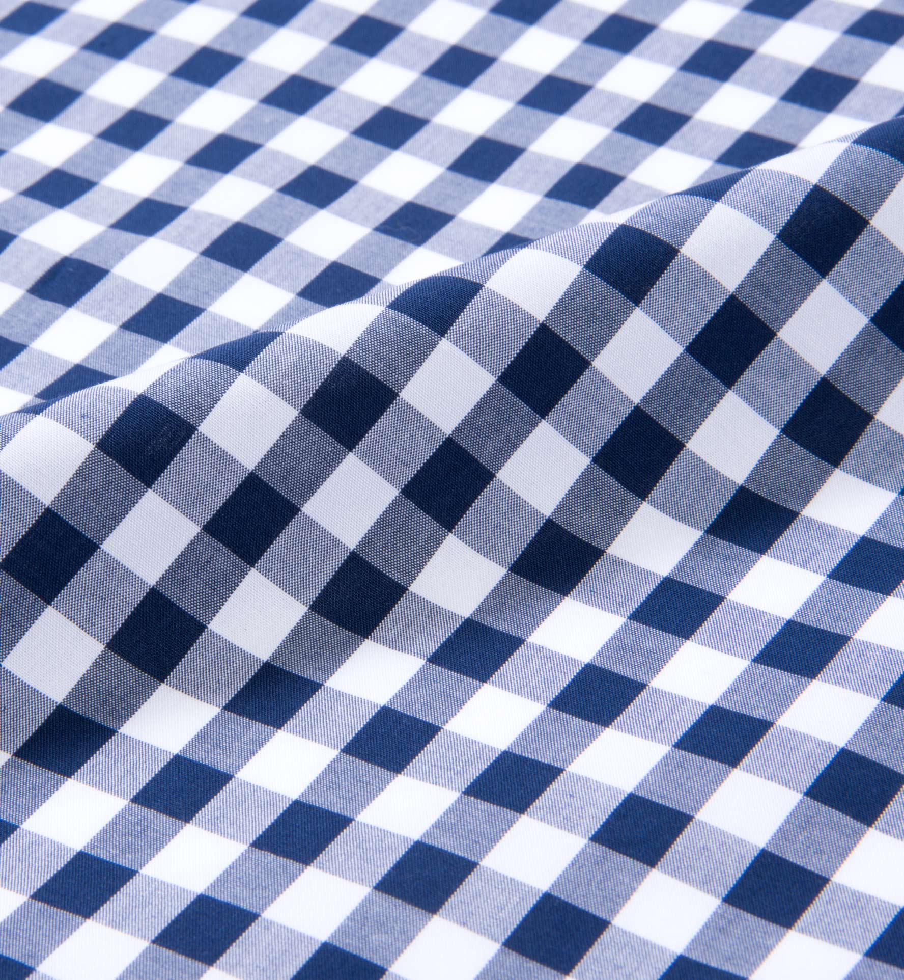 Navy Blue Large Gingham Shirts by Proper Cloth