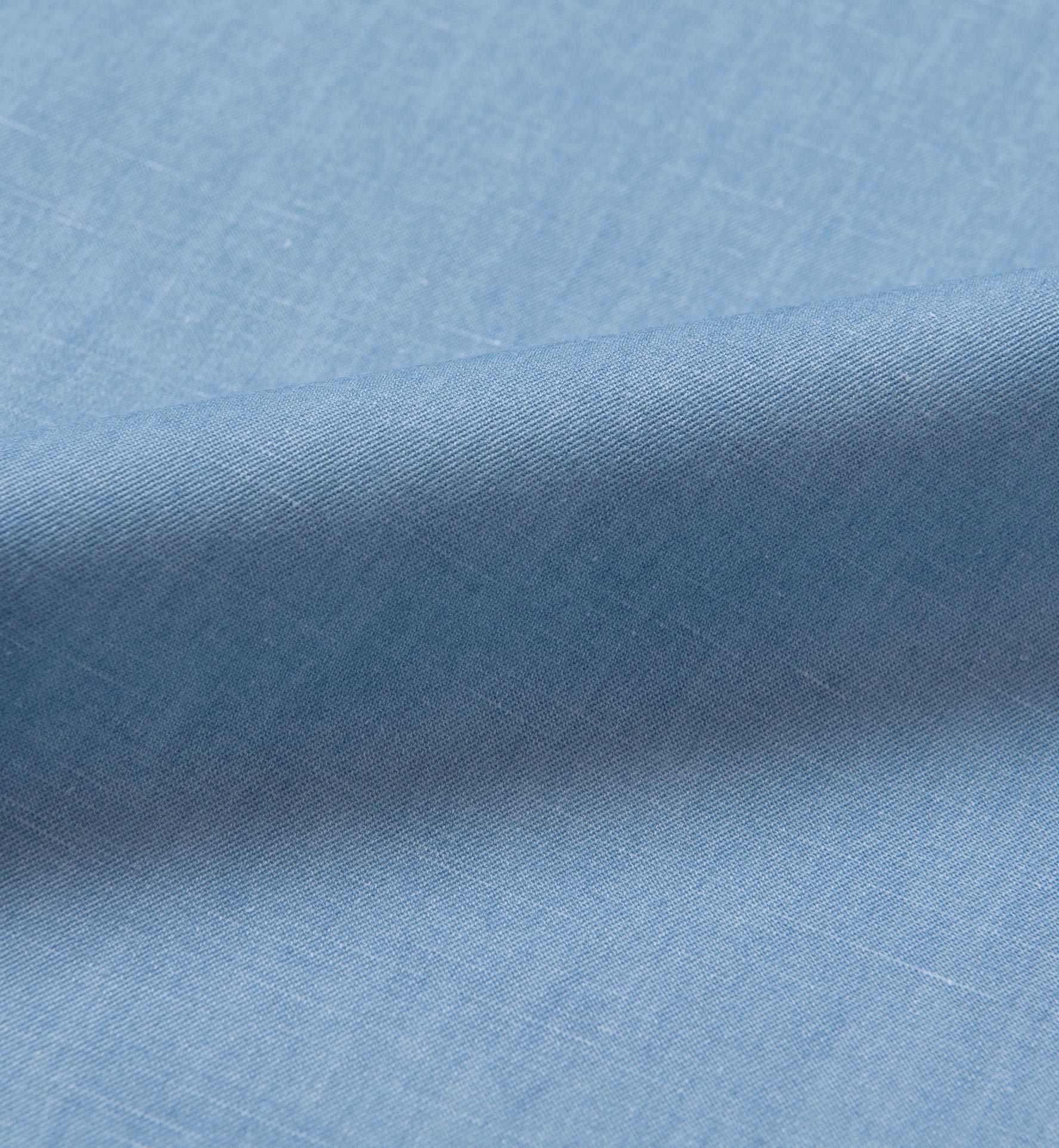 Monti Light Blue Cotton Linen Denim Shirts by Proper Cloth