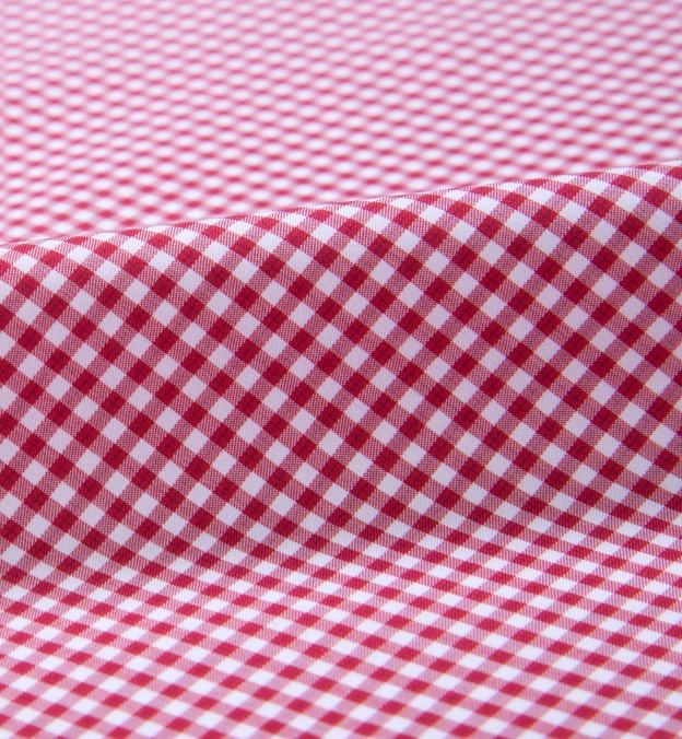 Charles Red Small Check Shirts by Proper Cloth