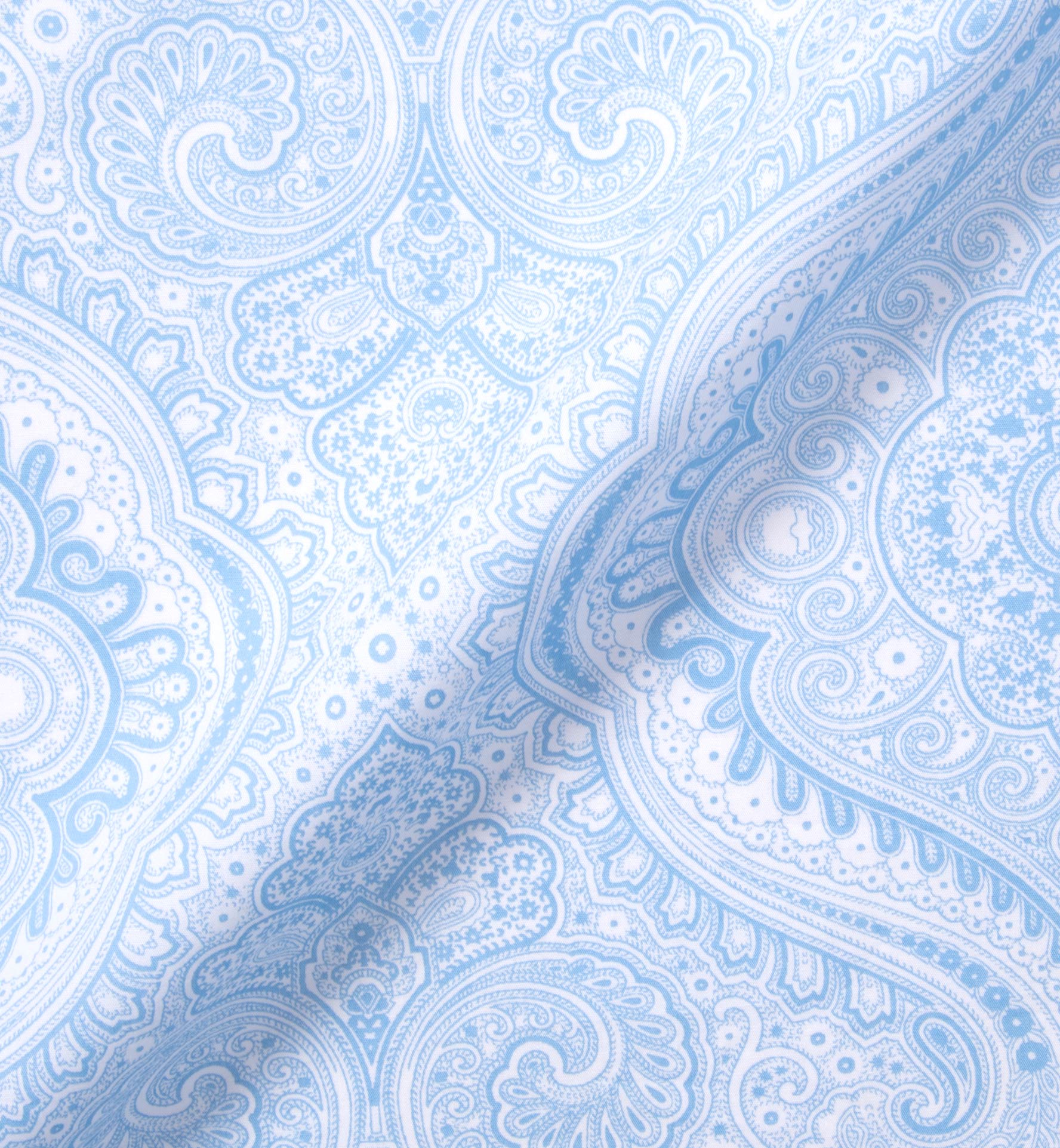 Italian Light Blue Paisley Print Shirts by Proper Cloth