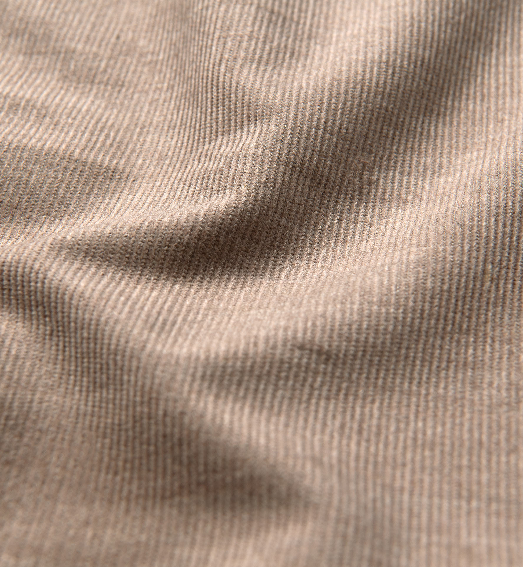 Canclini Beige Melange Corduroy Shirts by Proper Cloth