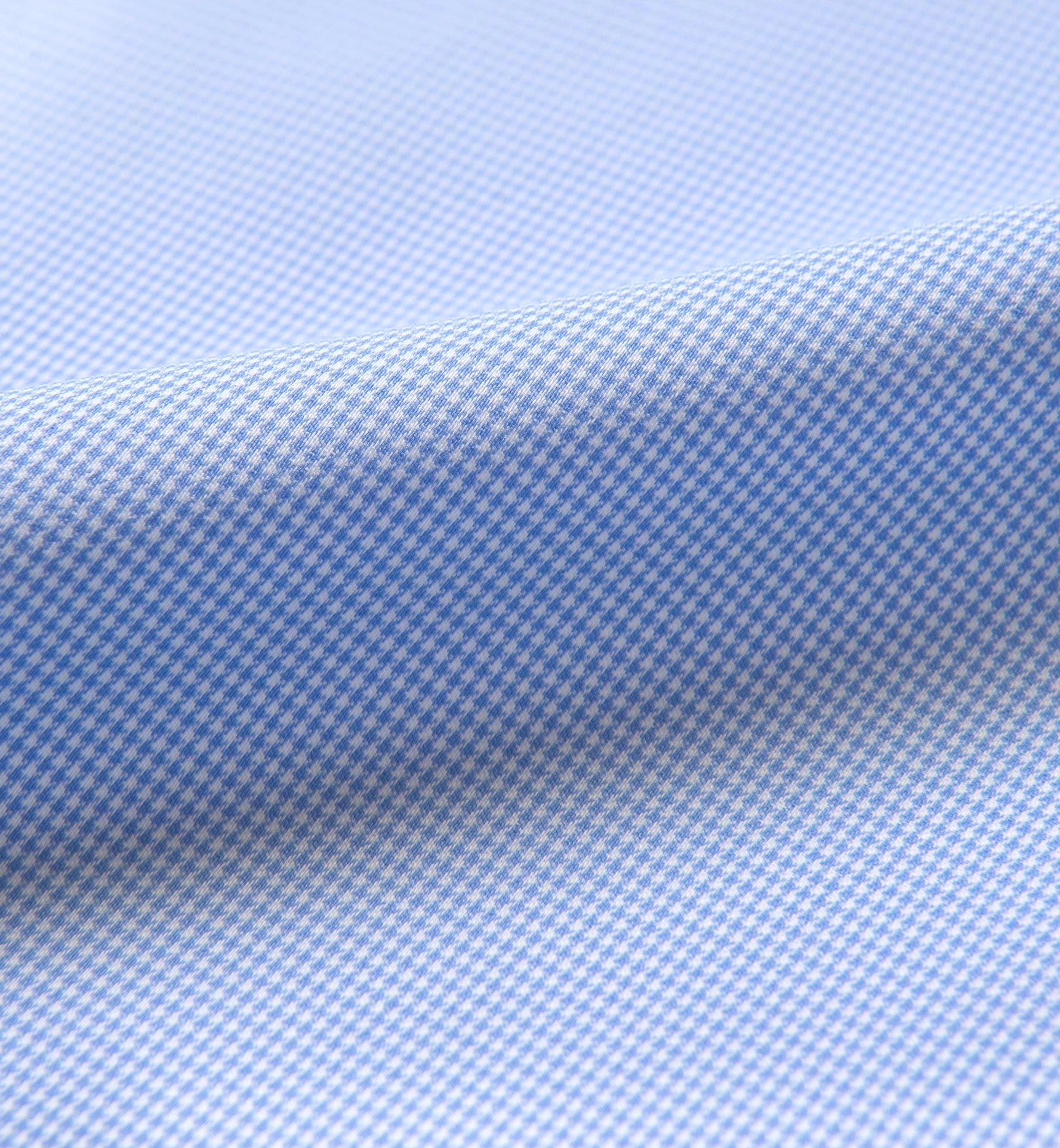 Performance Light Blue Houndstooth Shirts by Proper Cloth
