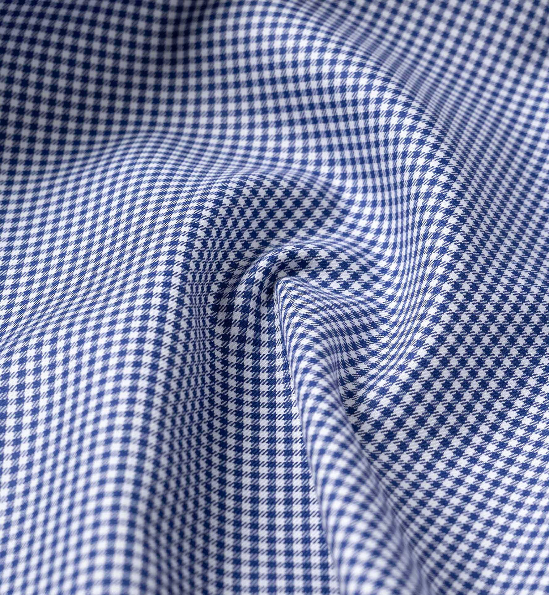 Greenwich Navy Mini Check Shirts by Proper Cloth
