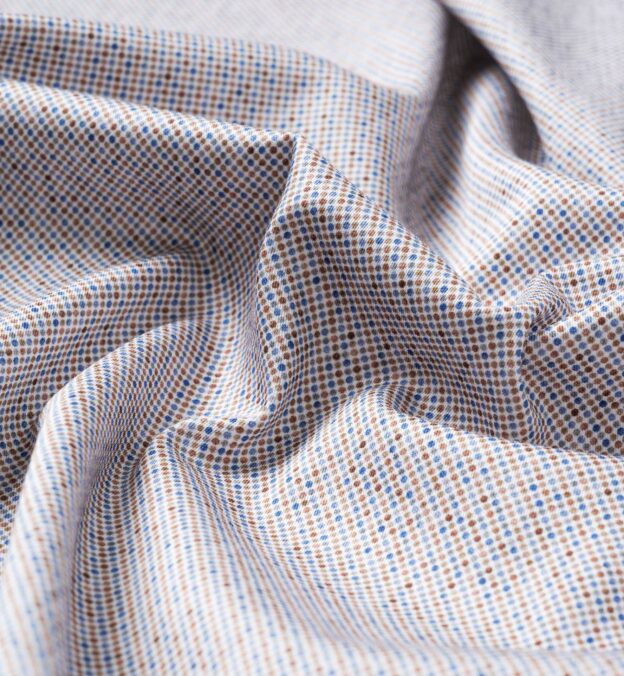 Organic Stretch Cotton Multi Color Micro Dot Print Shirts by Proper Cloth