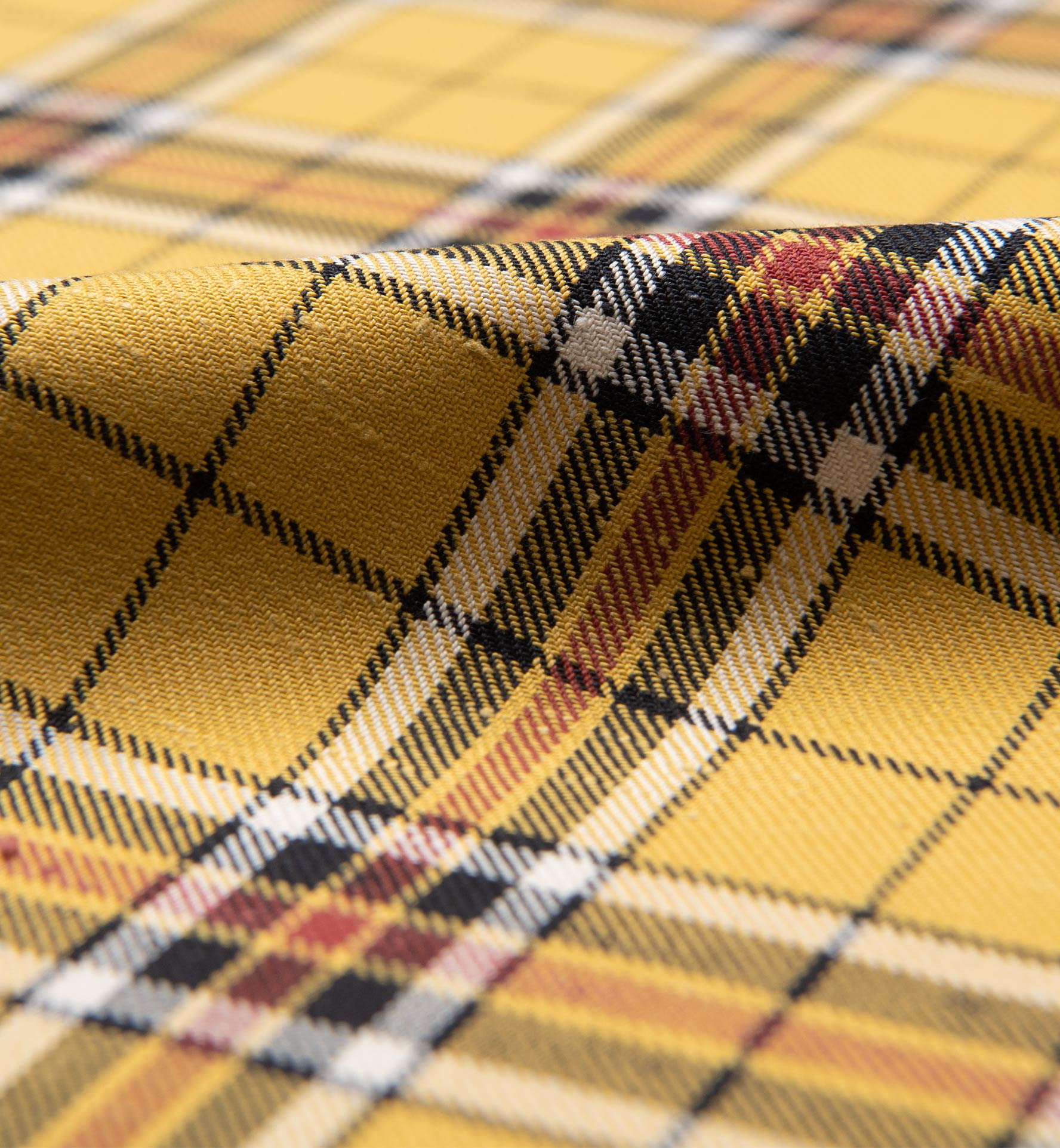 Albiate Yellow Slub Plaid Shirts by Proper Cloth