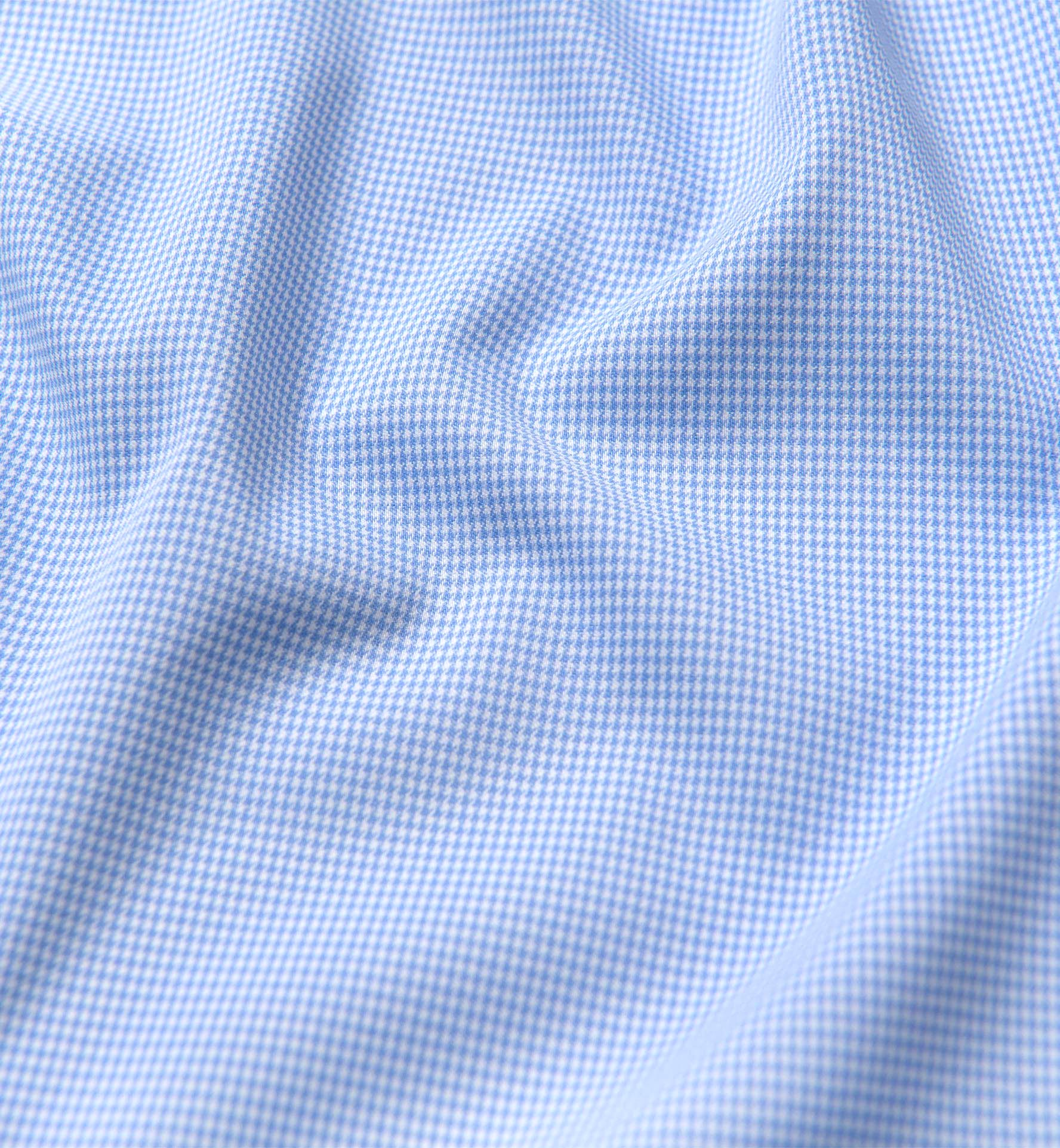 Performance Light Blue Houndstooth Shirts by Proper Cloth