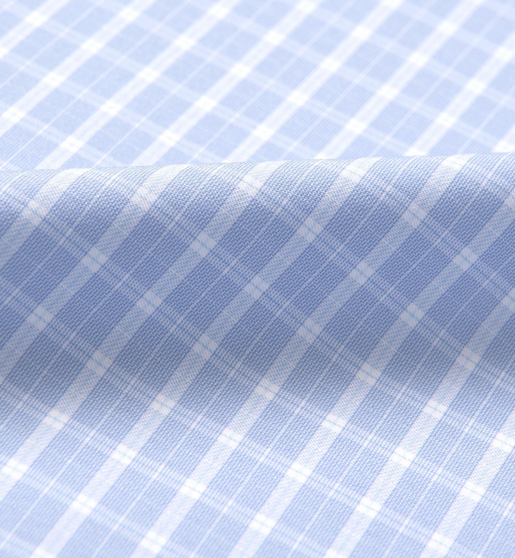 Performance Light Blue Multi Grid Shirts by Proper Cloth