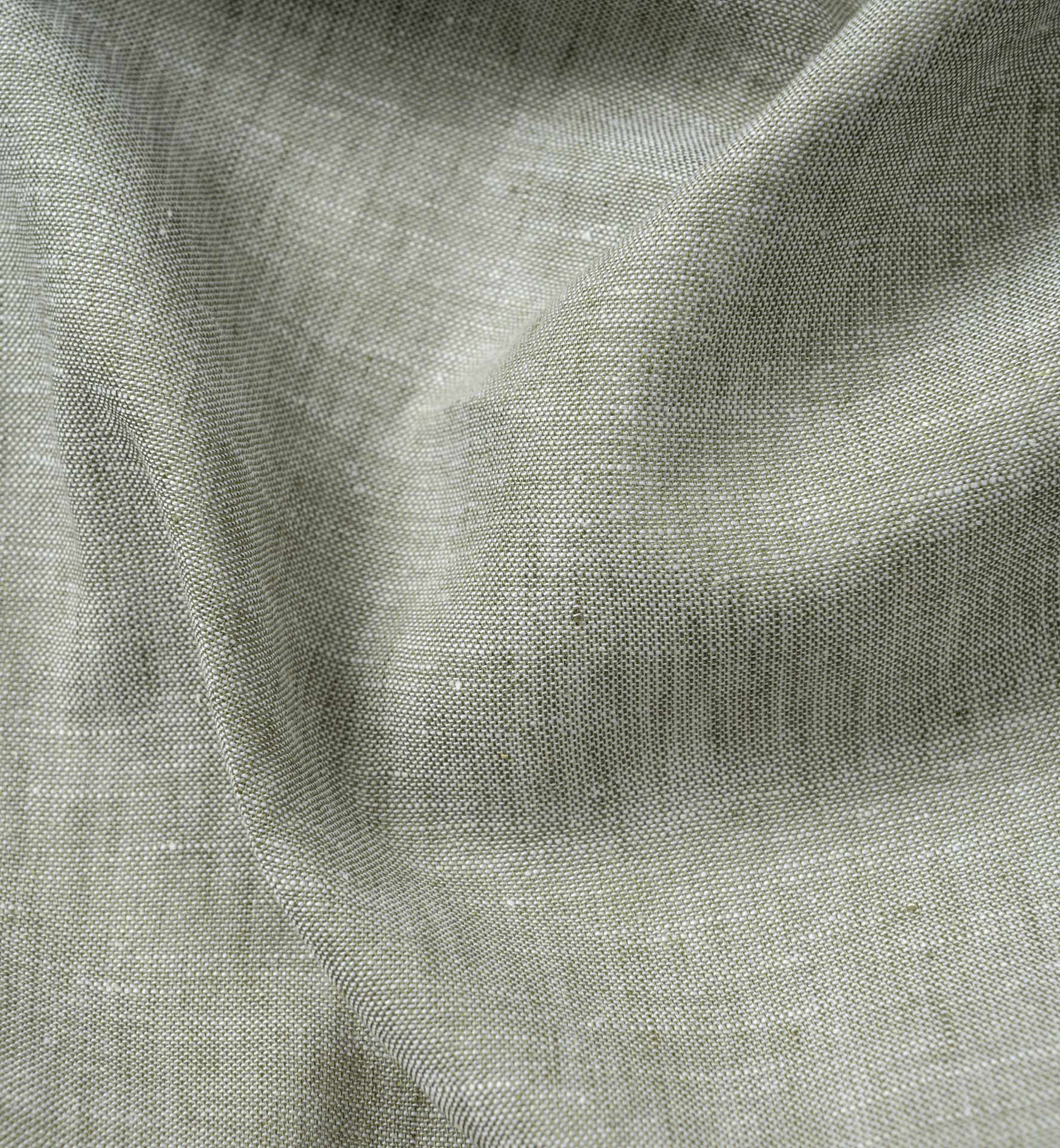 Faded Sage Green Cotton and Linen Blend Shirts by Proper Cloth