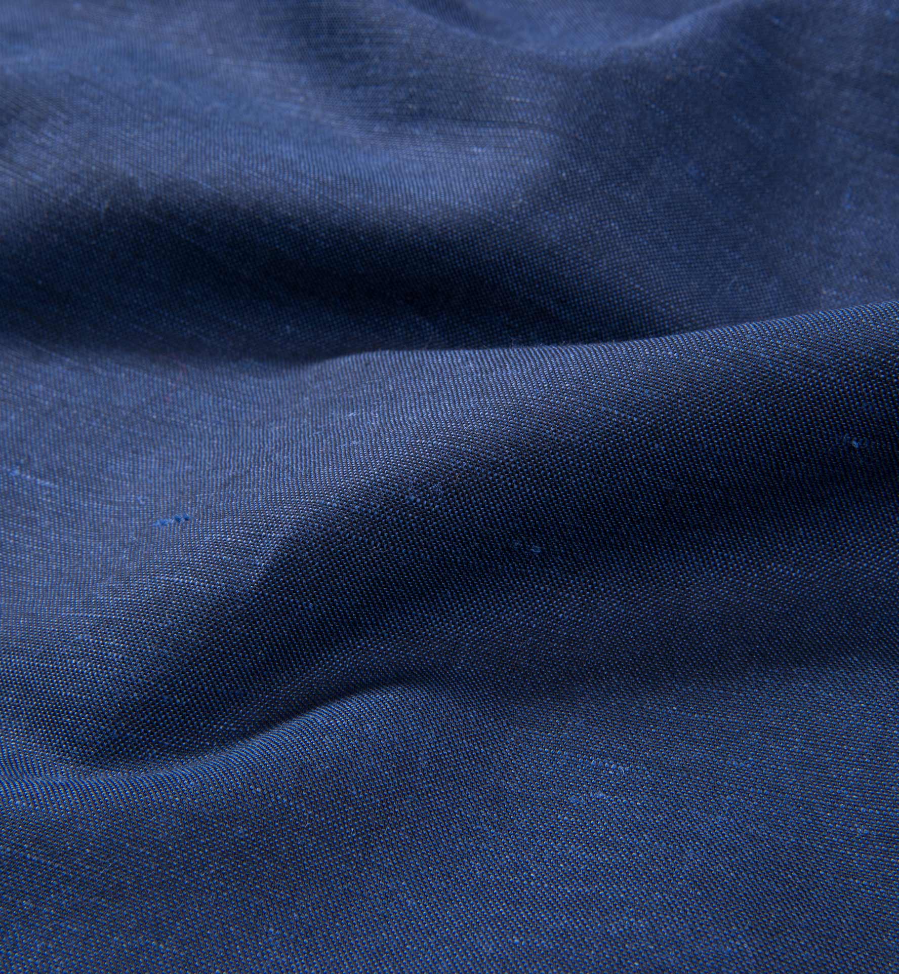 Portuguese Navy Cotton Linen Blend Shirts by Proper Cloth