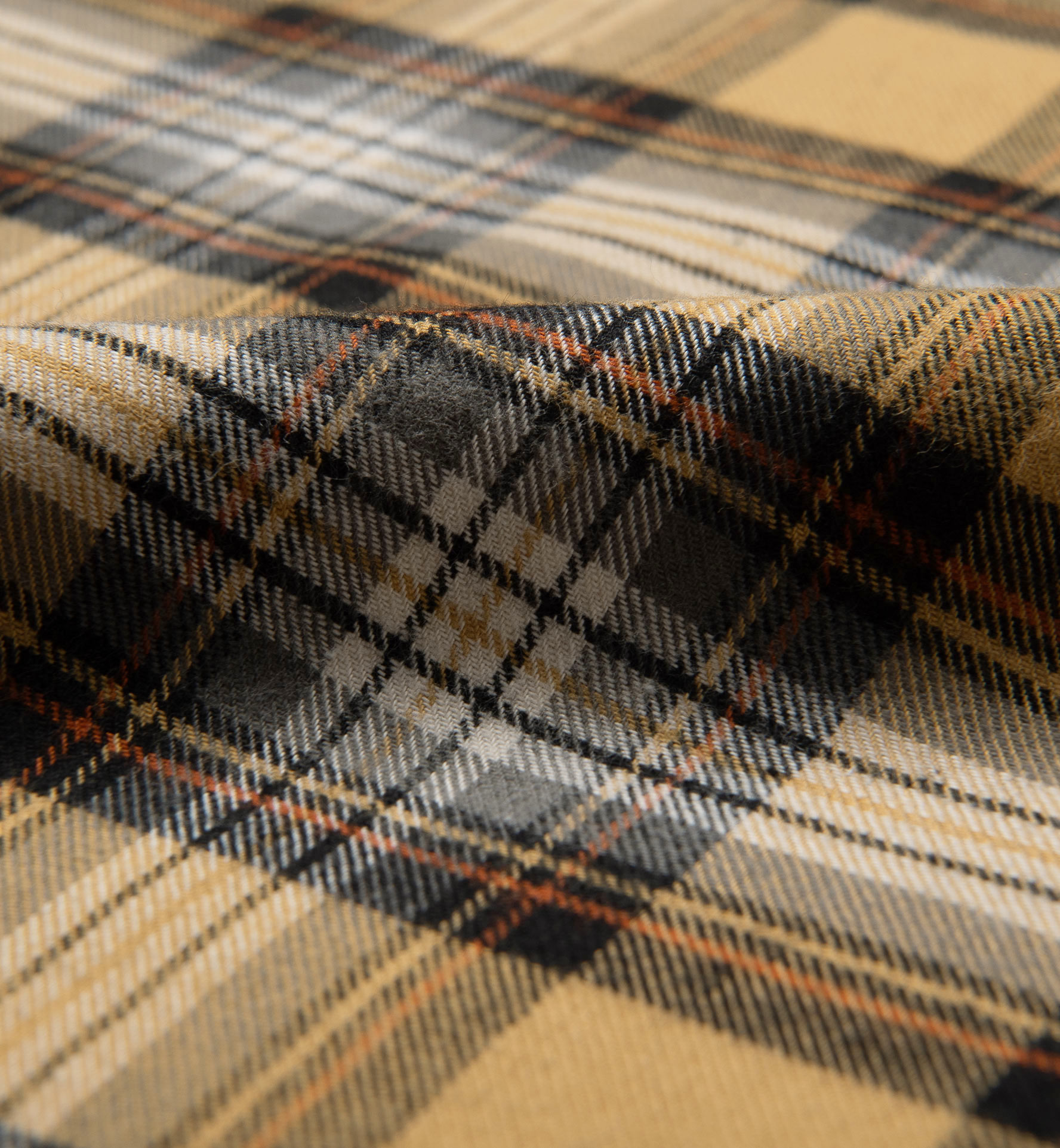 Japanese Gold Multi Color Plaid Flannel Shirts by Proper Cloth