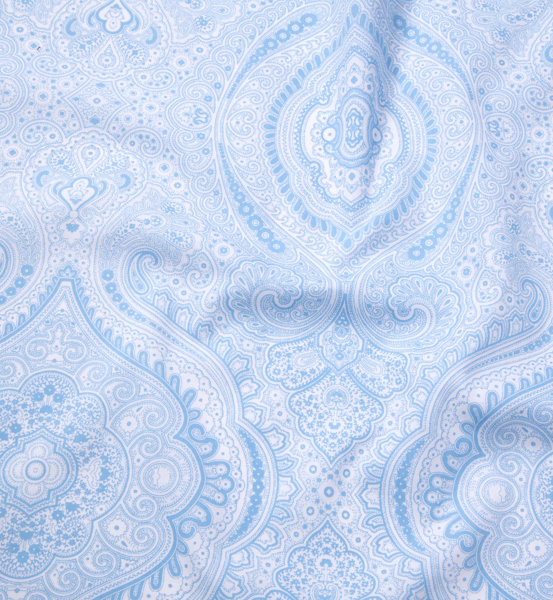 Italian Light Blue Paisley Print Shirts by Proper Cloth