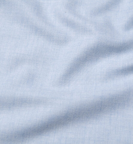 Light Blue Cotton and Wool Blend Flannel Shirts by Proper Cloth