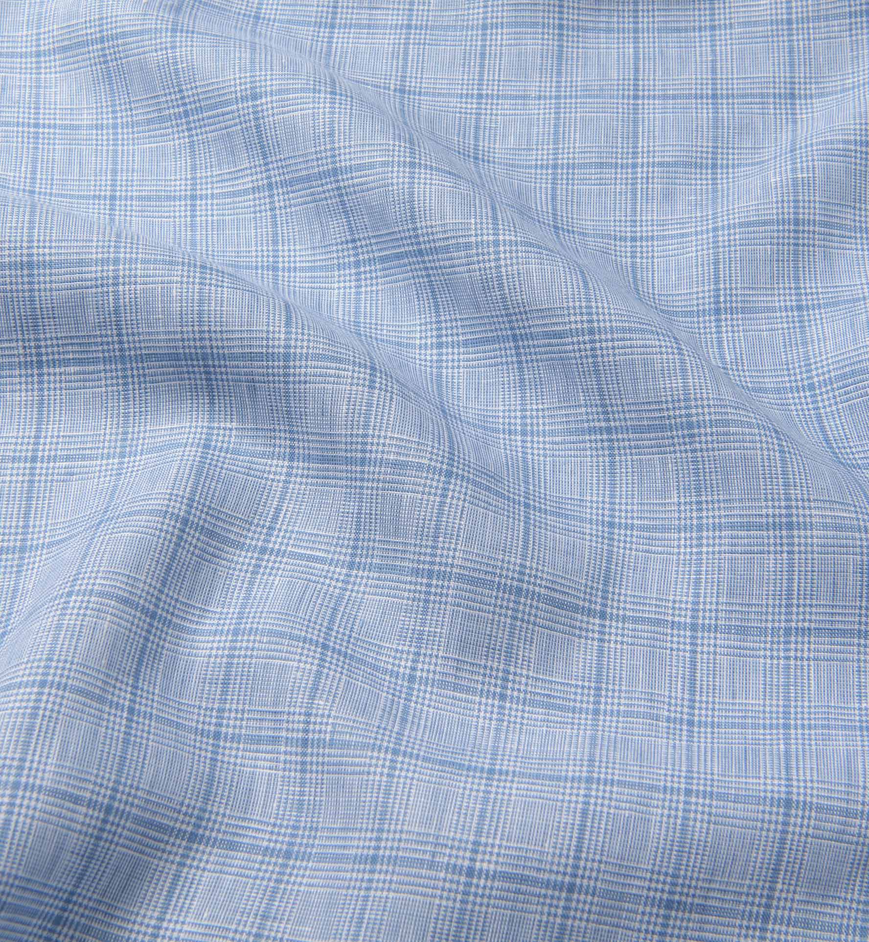 Blue Plaid Linen Shirts by Proper Cloth