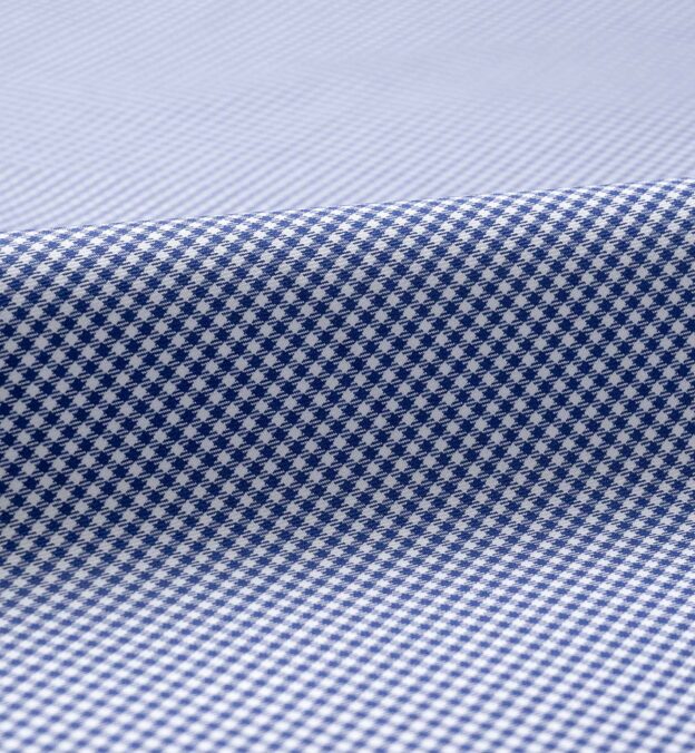 Greenwich Navy Mini Check Shirts by Proper Cloth