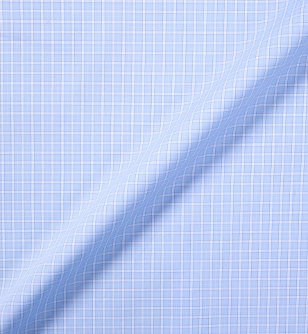 Bedford Light Blue Check Shirts by Proper Cloth