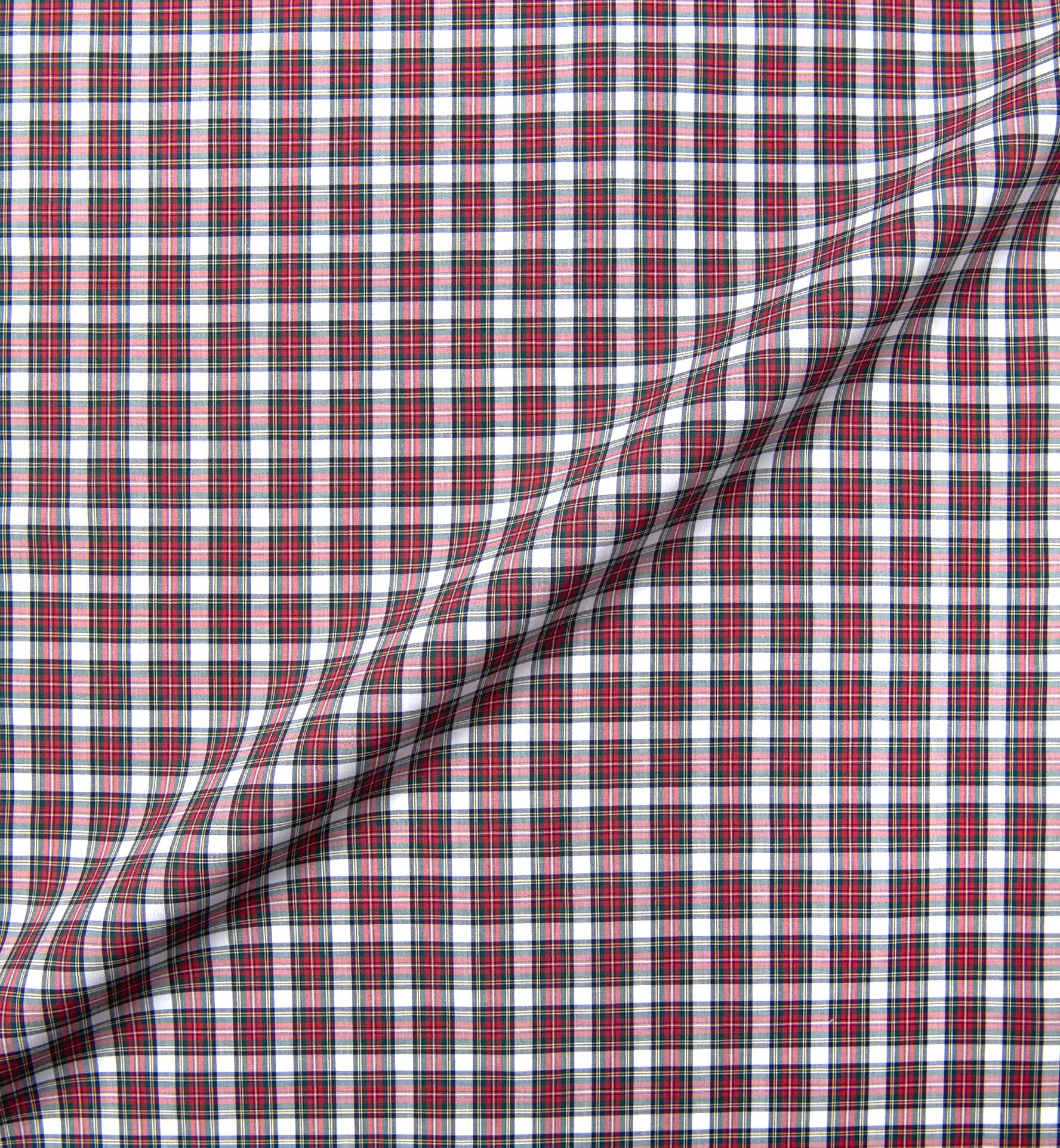 Lorimer Red White and Yellow Small Tartan Shirts by Proper Cloth