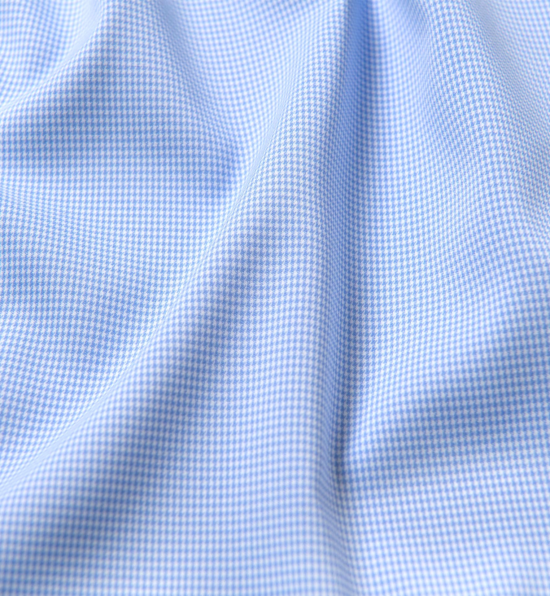 Performance Light Blue Houndstooth Shirts by Proper Cloth