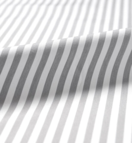 Padua Light Grey Bengal Stripe 120s Broadcloth Fitted Shirt by Proper Cloth