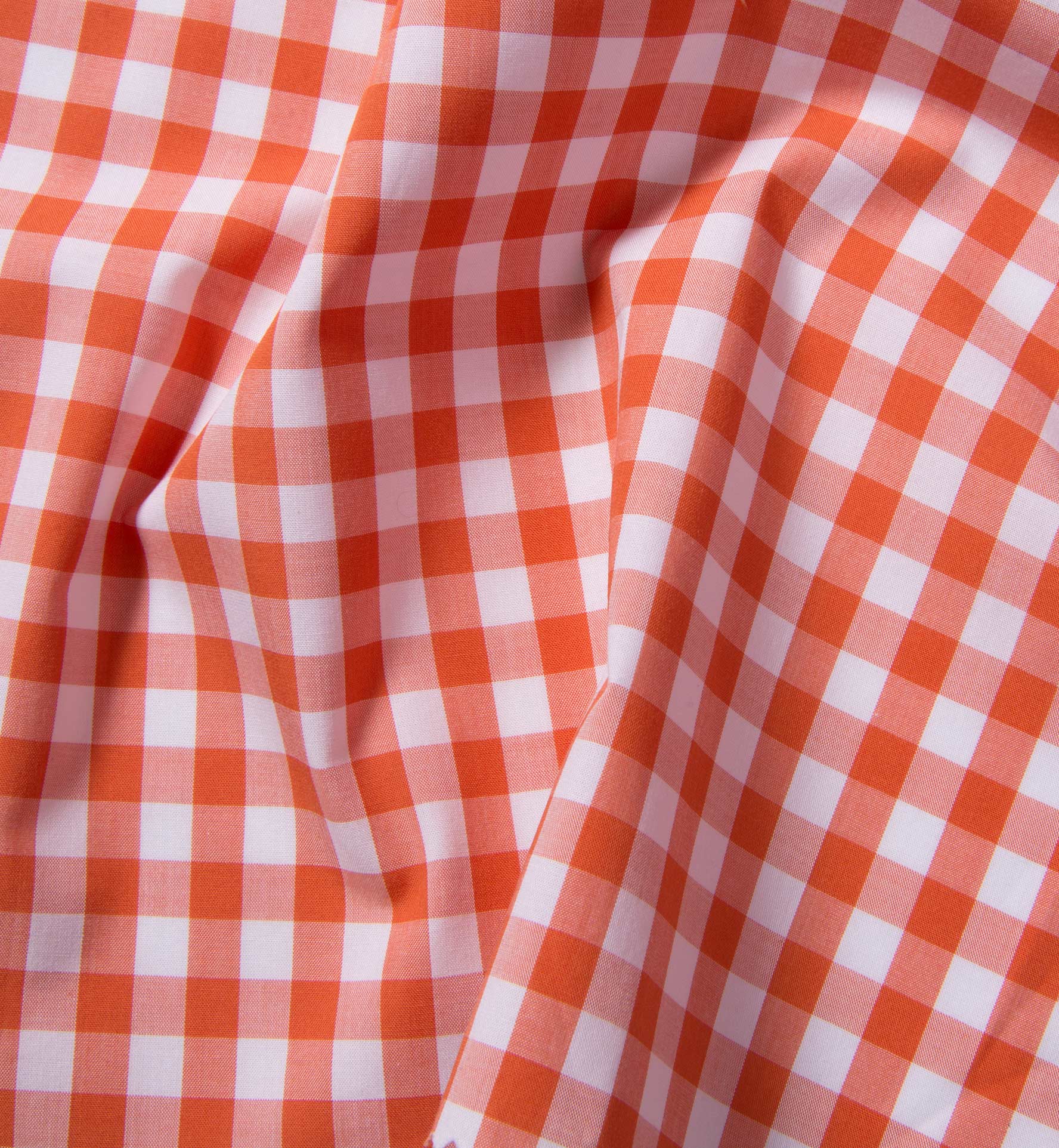 Orange Large Gingham Shirts by Proper Cloth