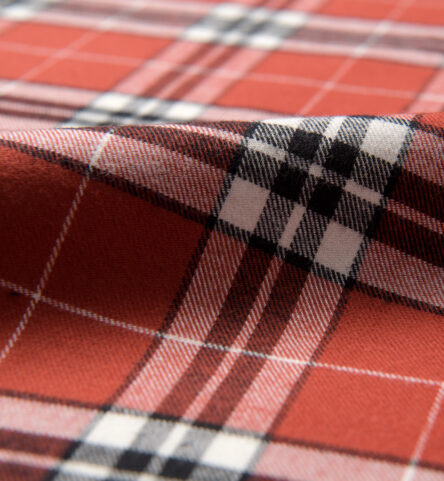 Bright Red Plaid Flannel Tailor Made Shirt by Proper Cloth