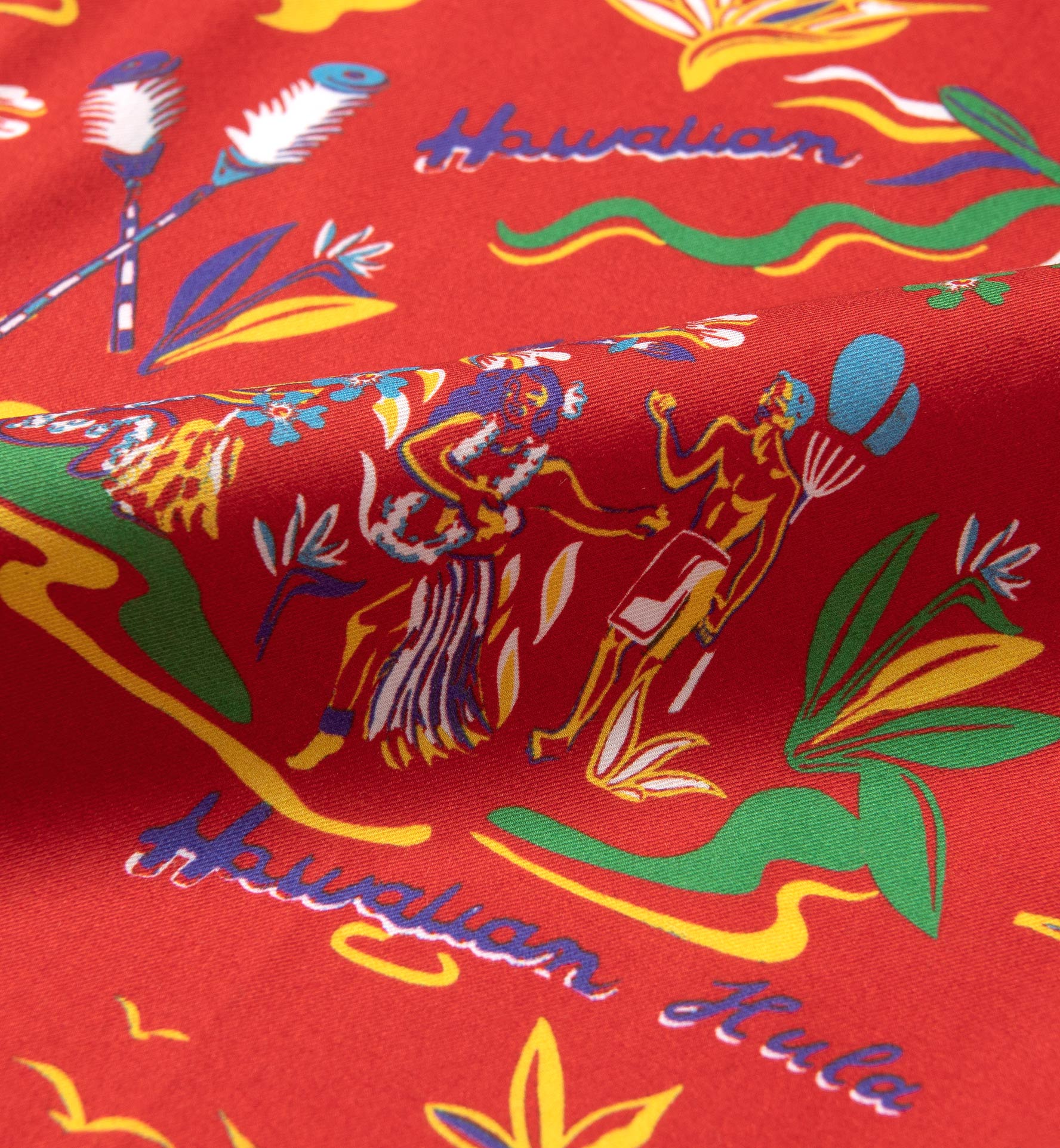 Albiate Red and Yellow Aloha Print Shirts by Proper Cloth
