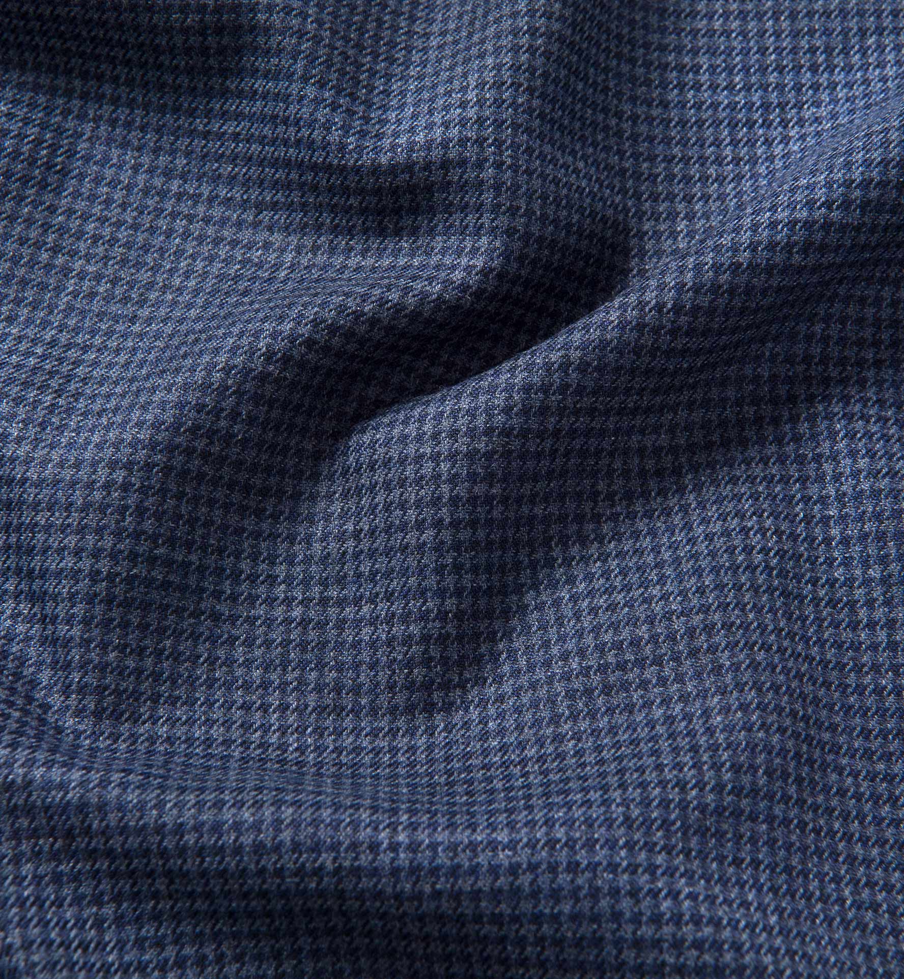 Canclini Navy Melange Textured Houndstooth Shirts by Proper Cloth