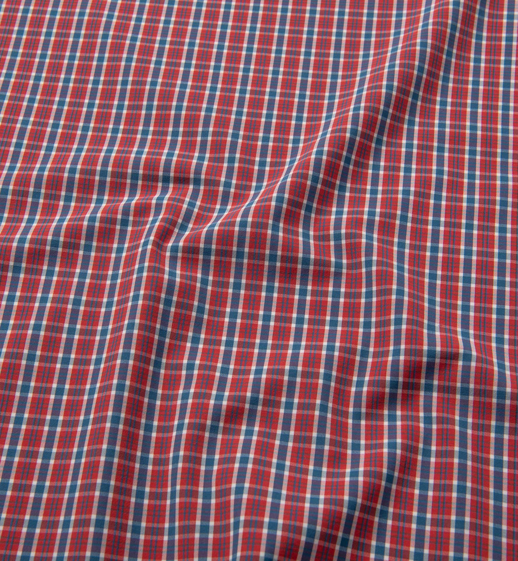 Recycled Performance Blend Red and Blue Plaid Shirts by Proper Cloth