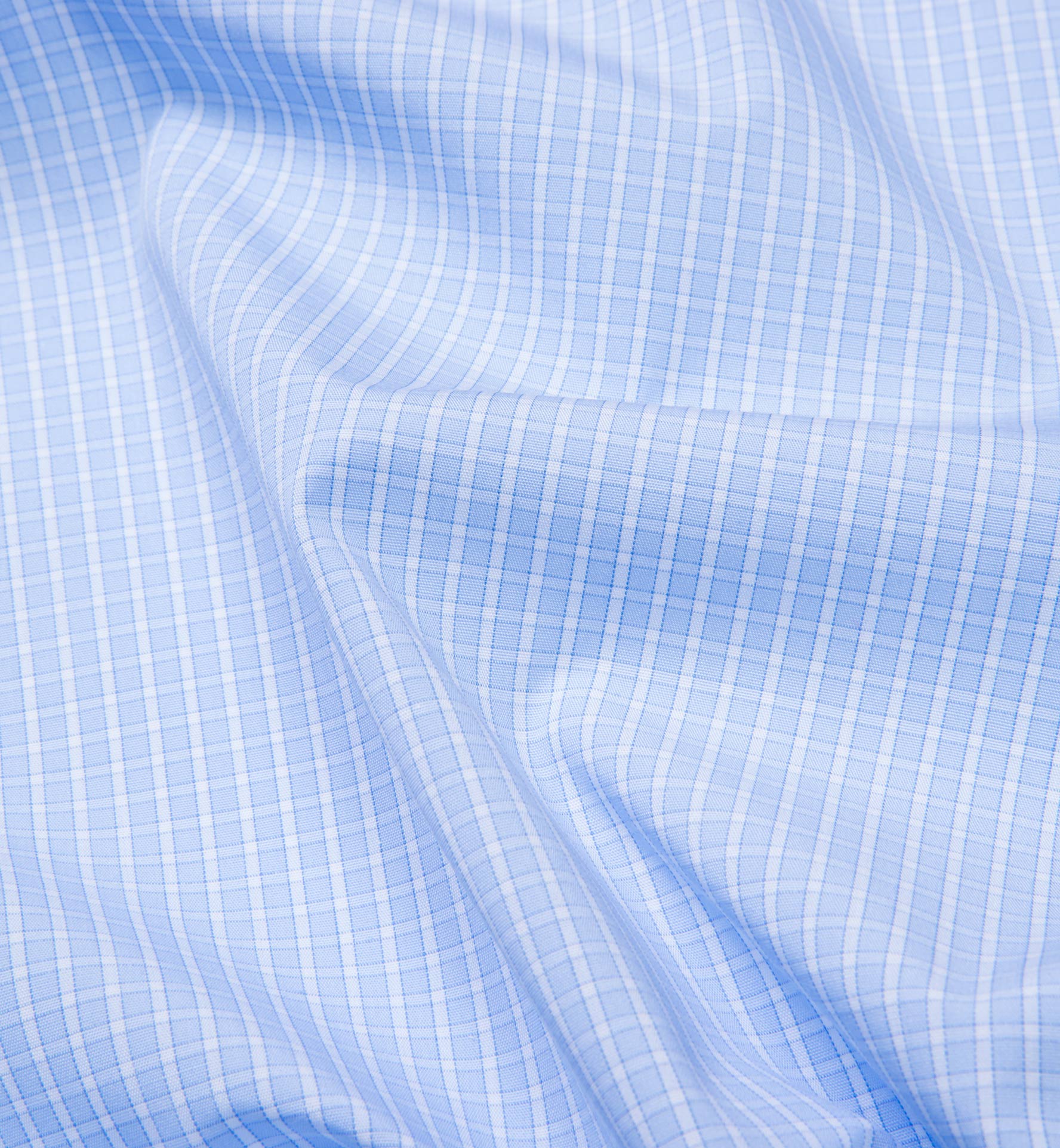 Waverly Light Blue Small Check Shirts by Proper Cloth