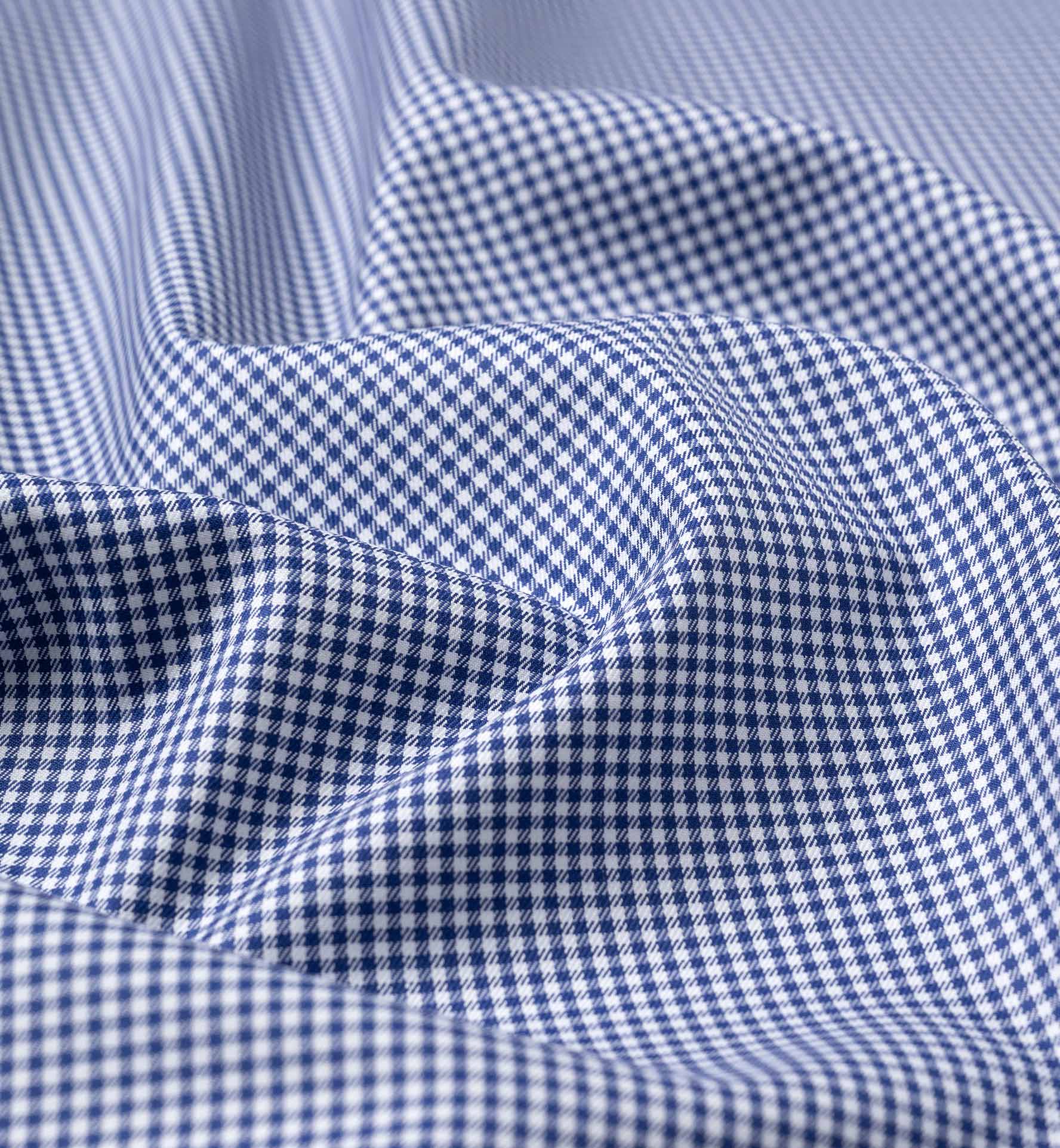 Greenwich Navy Mini Check Shirts by Proper Cloth