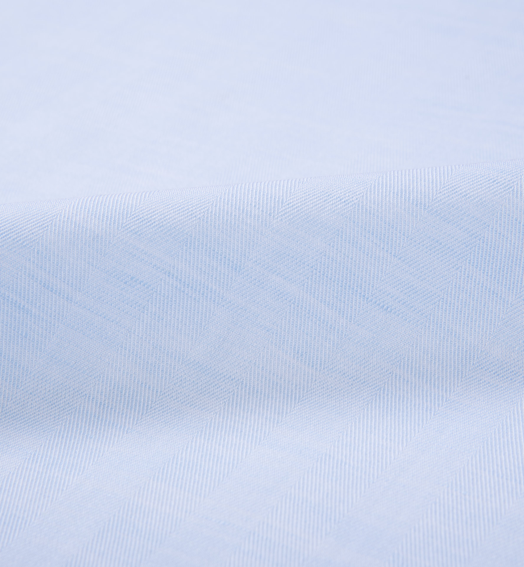 Portuguese Light Blue Cotton Linen Herringbone Shirts by Proper Cloth