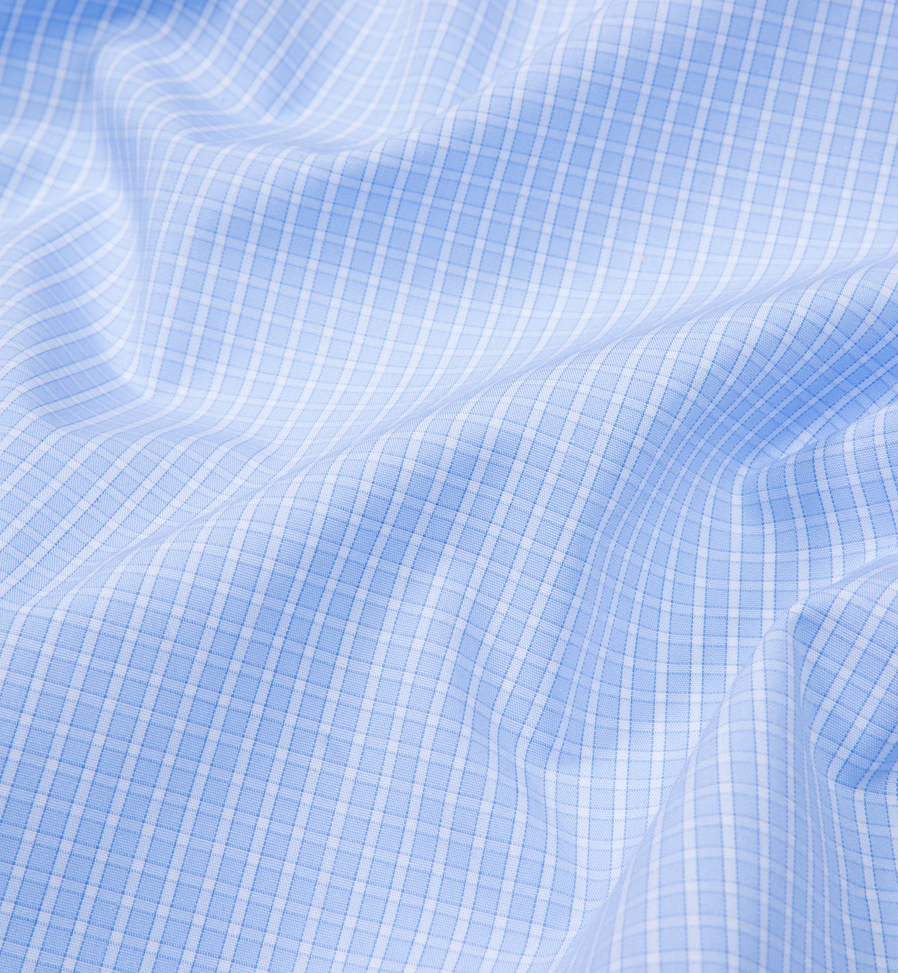 Waverly Light Blue Small Check Shirts by Proper Cloth