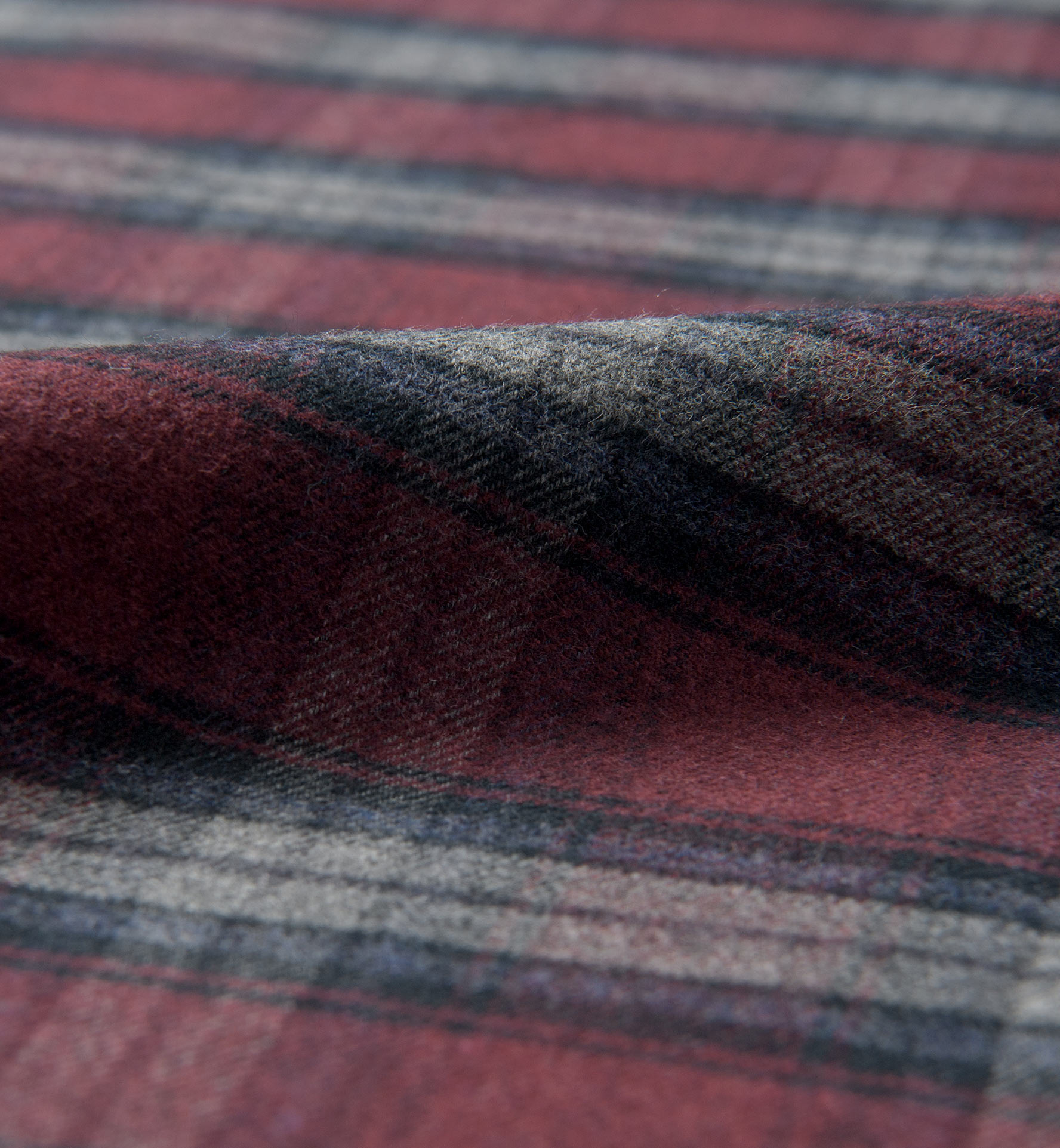 Canclini Red and Grey Plaid Beacon Flannel by Proper Cloth