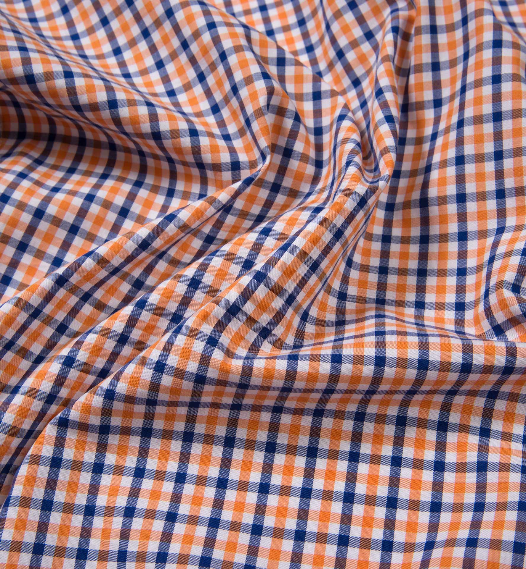 Orange and Blue Gingham Shirts by Proper Cloth