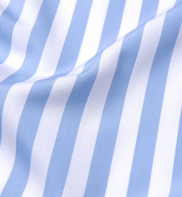 Stanton 120s Light Blue Wide Stripe Shirts by Proper Cloth