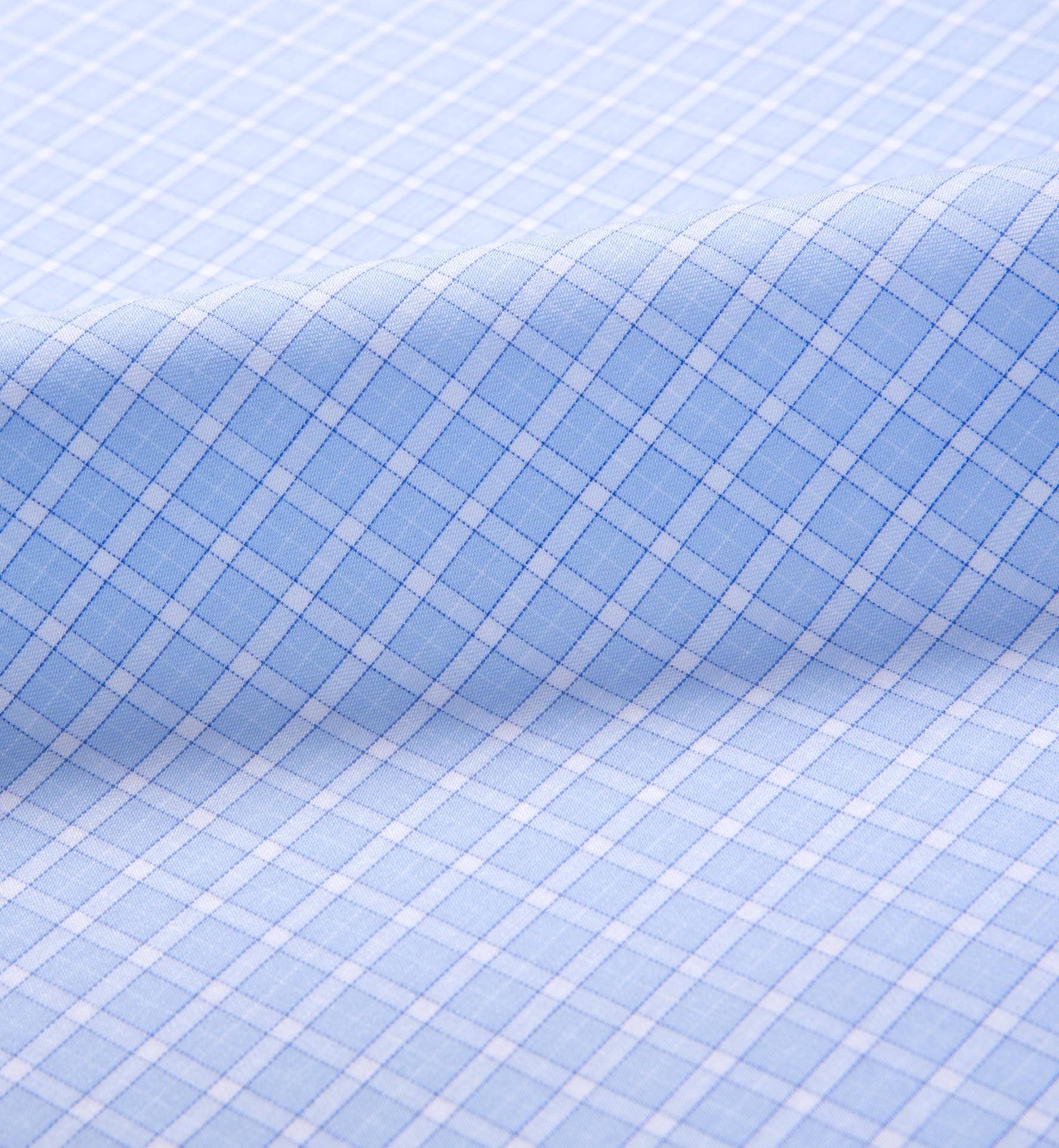 Bedford Light Blue Check Shirts by Proper Cloth