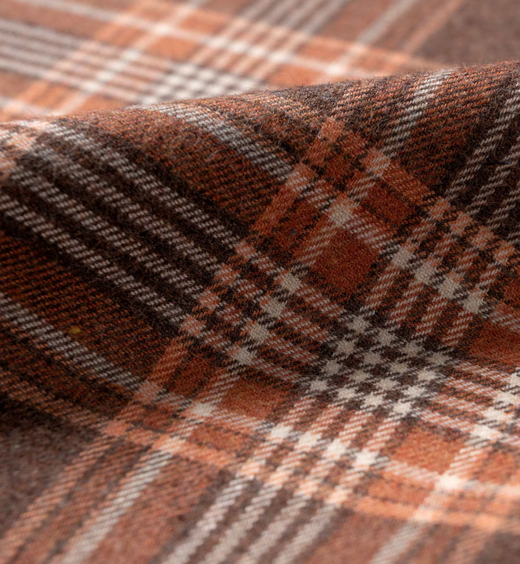 Canclini Brown and Ginger Plaid Beacon Flannel Shirts by Proper Cloth