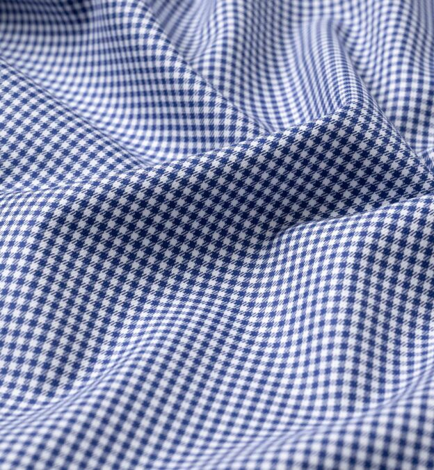 Greenwich Navy Mini Check Shirts by Proper Cloth