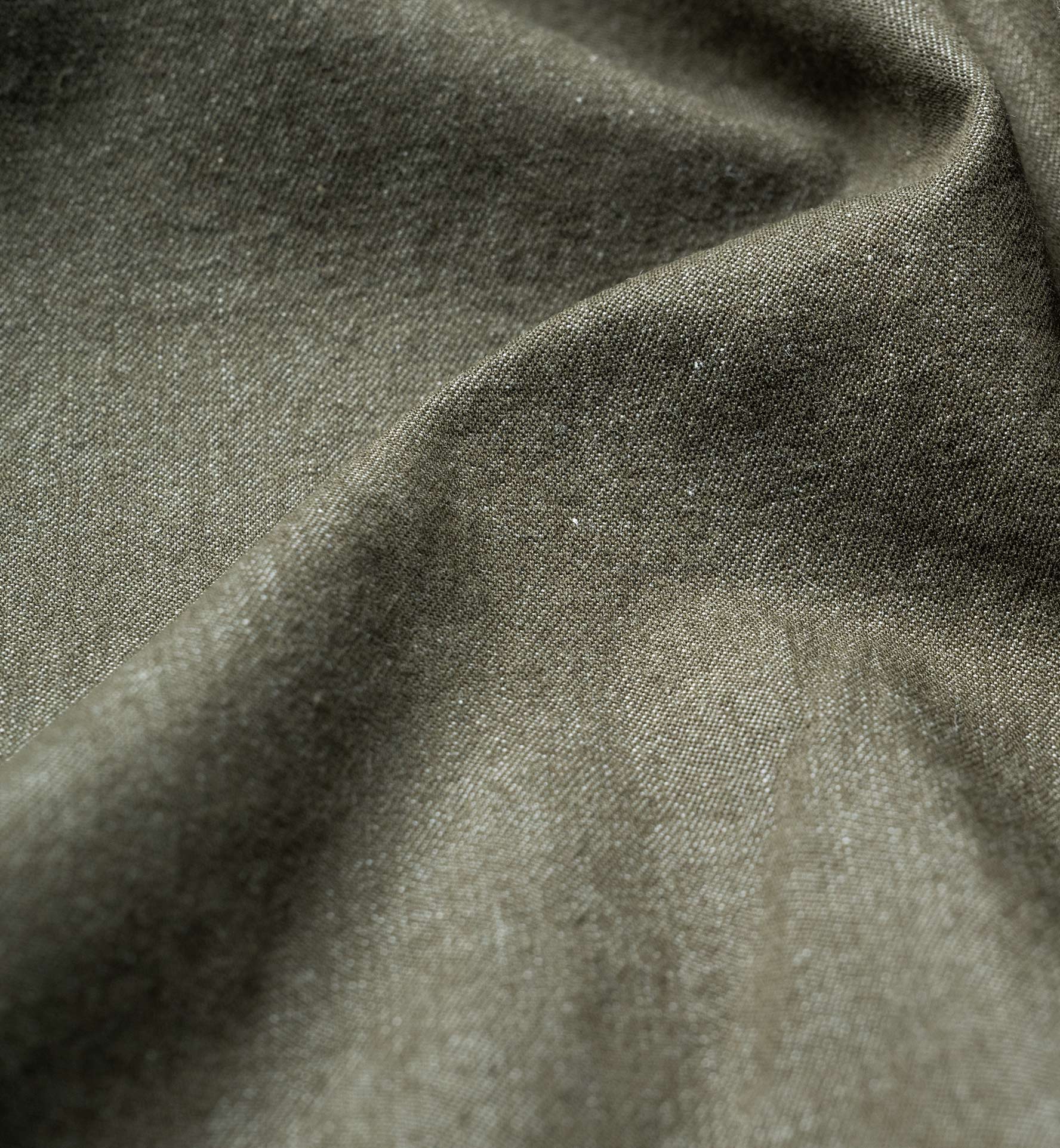 Albiate Washed Moss Organic Denim Twill Shirts by Proper Cloth