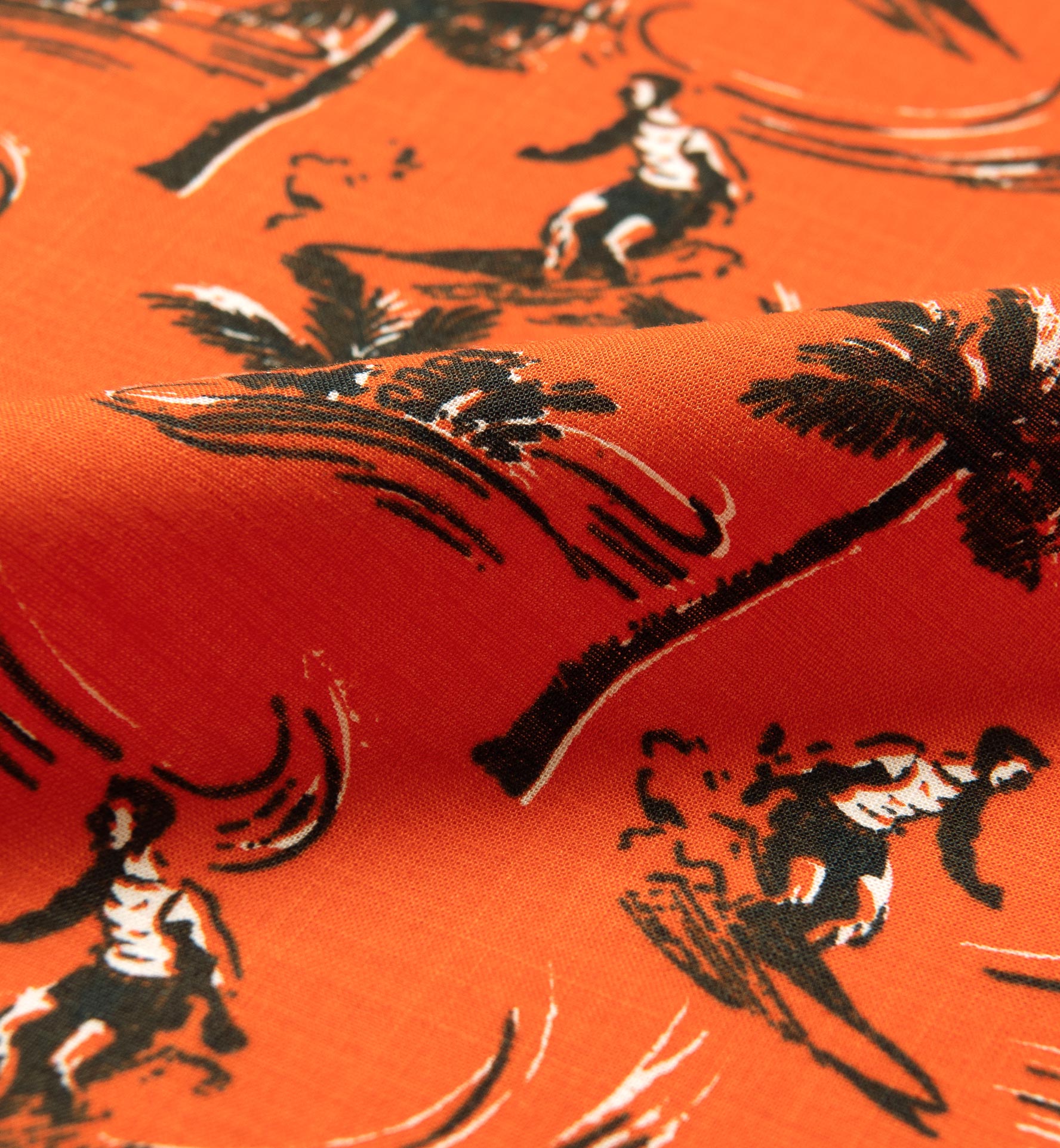 Albiate Orange Vintage Aloha Print Shirts by Proper Cloth