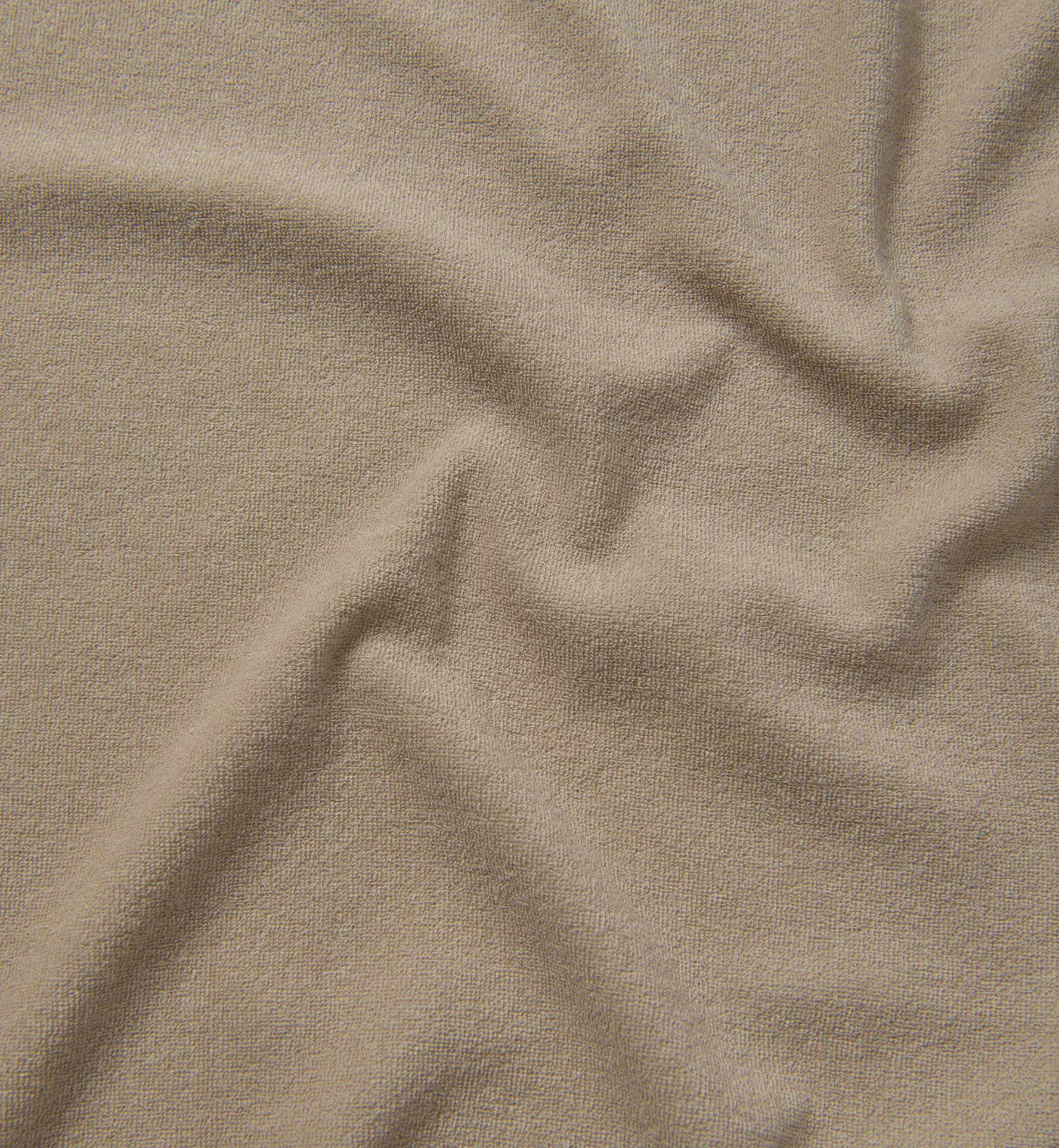 Japanese Beige Terry Cloth Knit Shirts by Proper Cloth