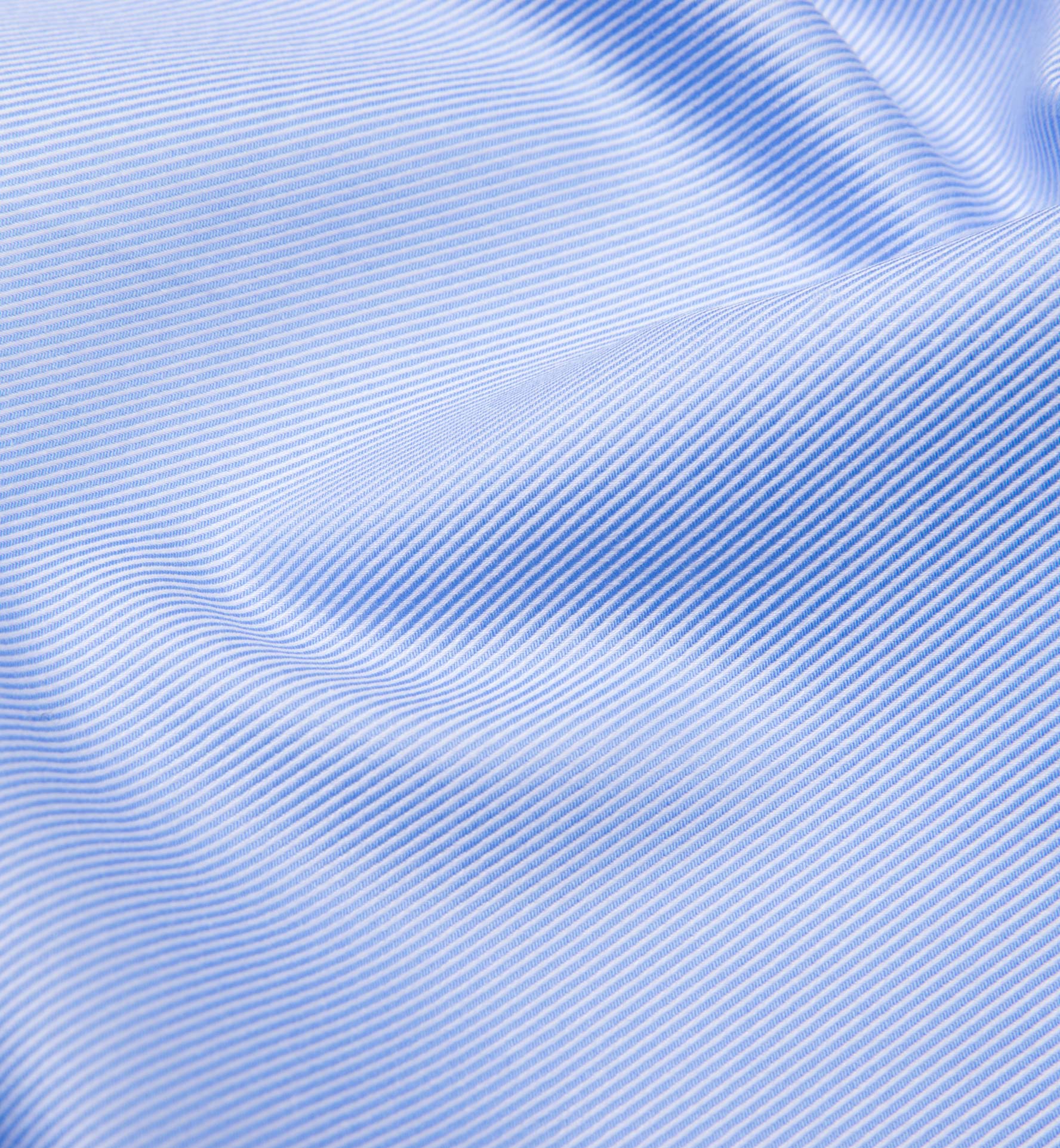 Sky Blue Wrinkle-Resistant Cavalry Twill Shirts by Proper Cloth
