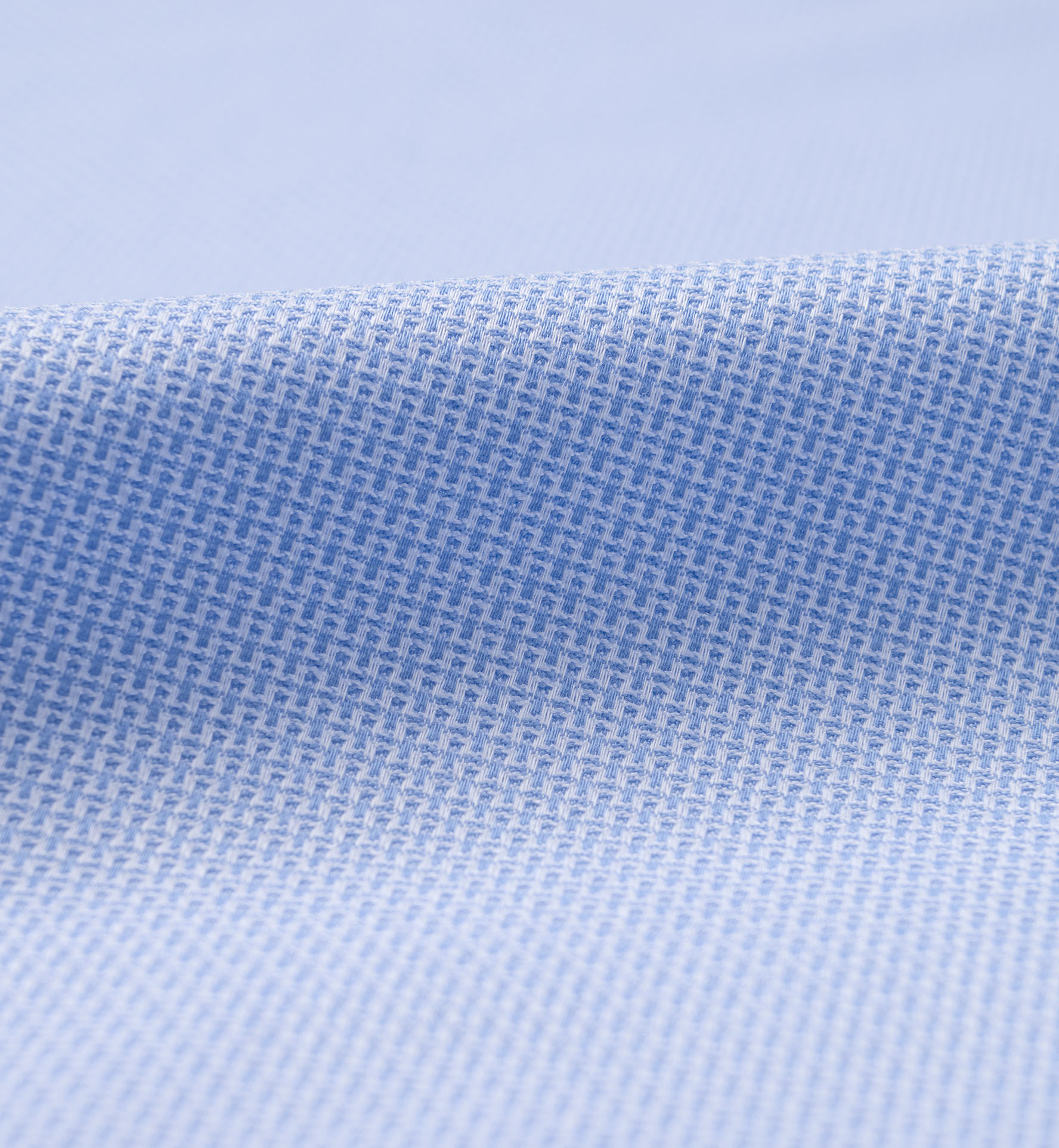 Light Blue Coolmax Blend Stretch Jacquard Shirts by Proper Cloth