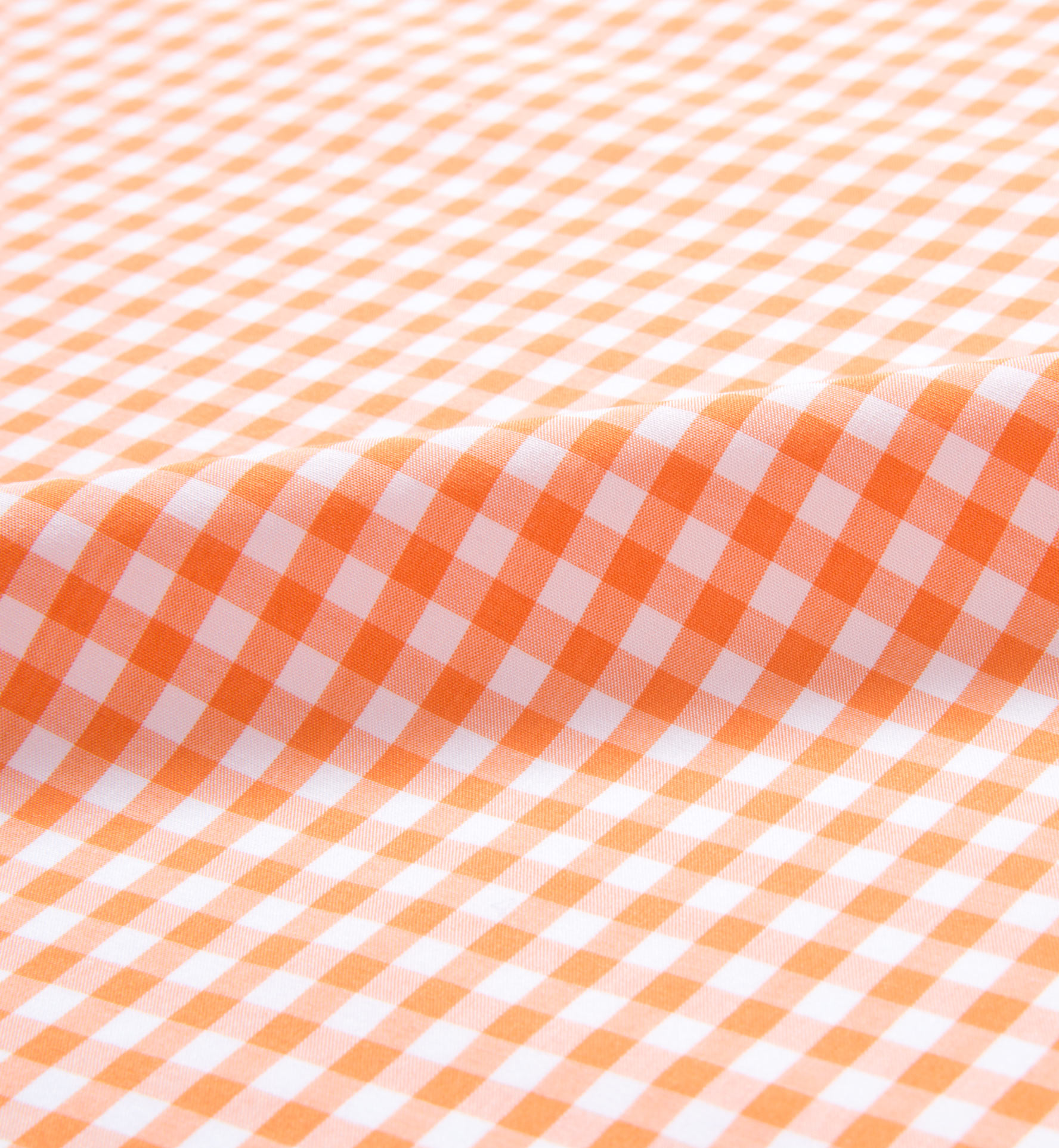 Medium Light Orange Gingham Shirts by Proper Cloth